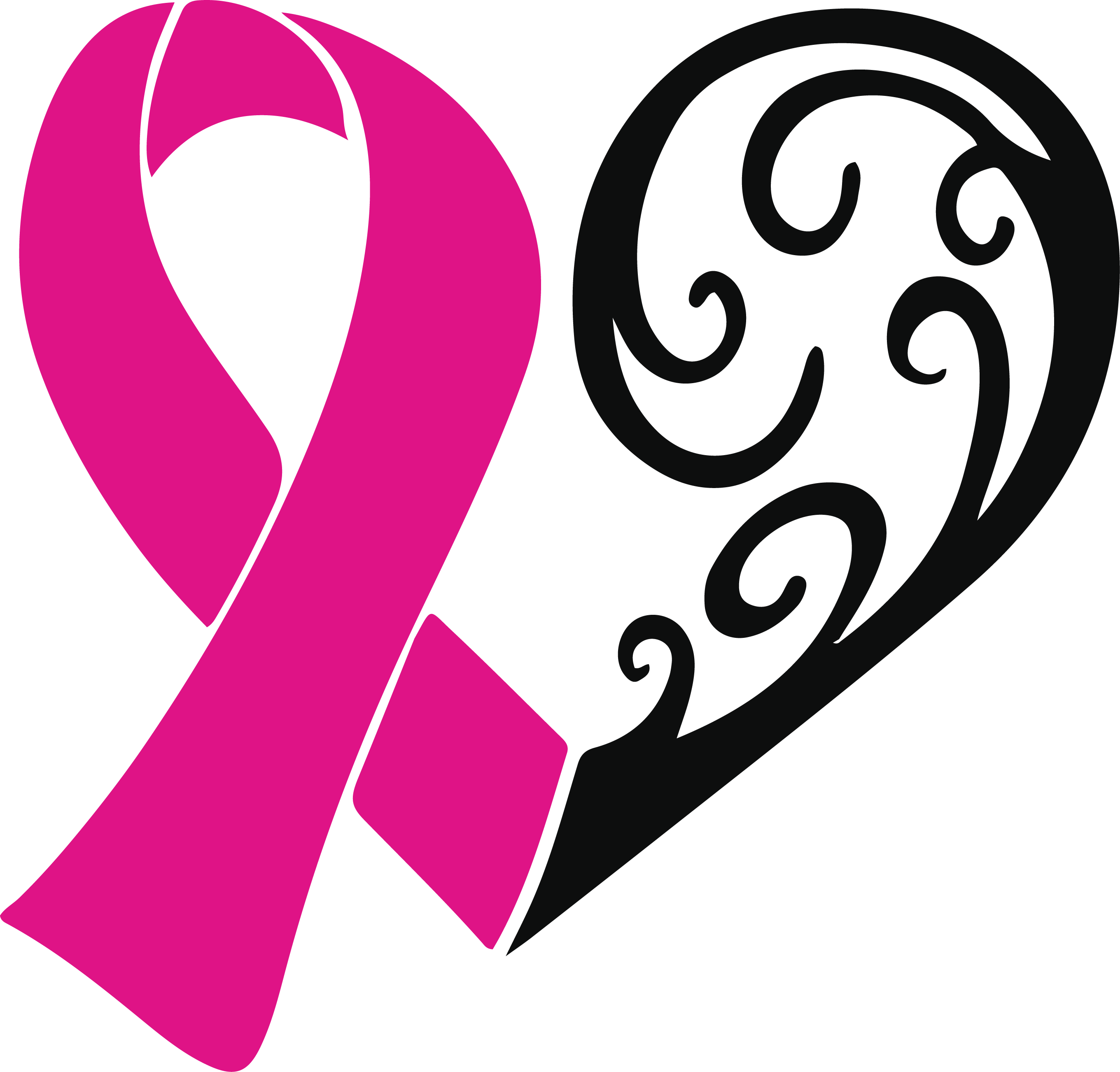 Heart Ribbon Svg, Breast Cancer Svg, Cancer Awareness Svg, C | Inspire ...