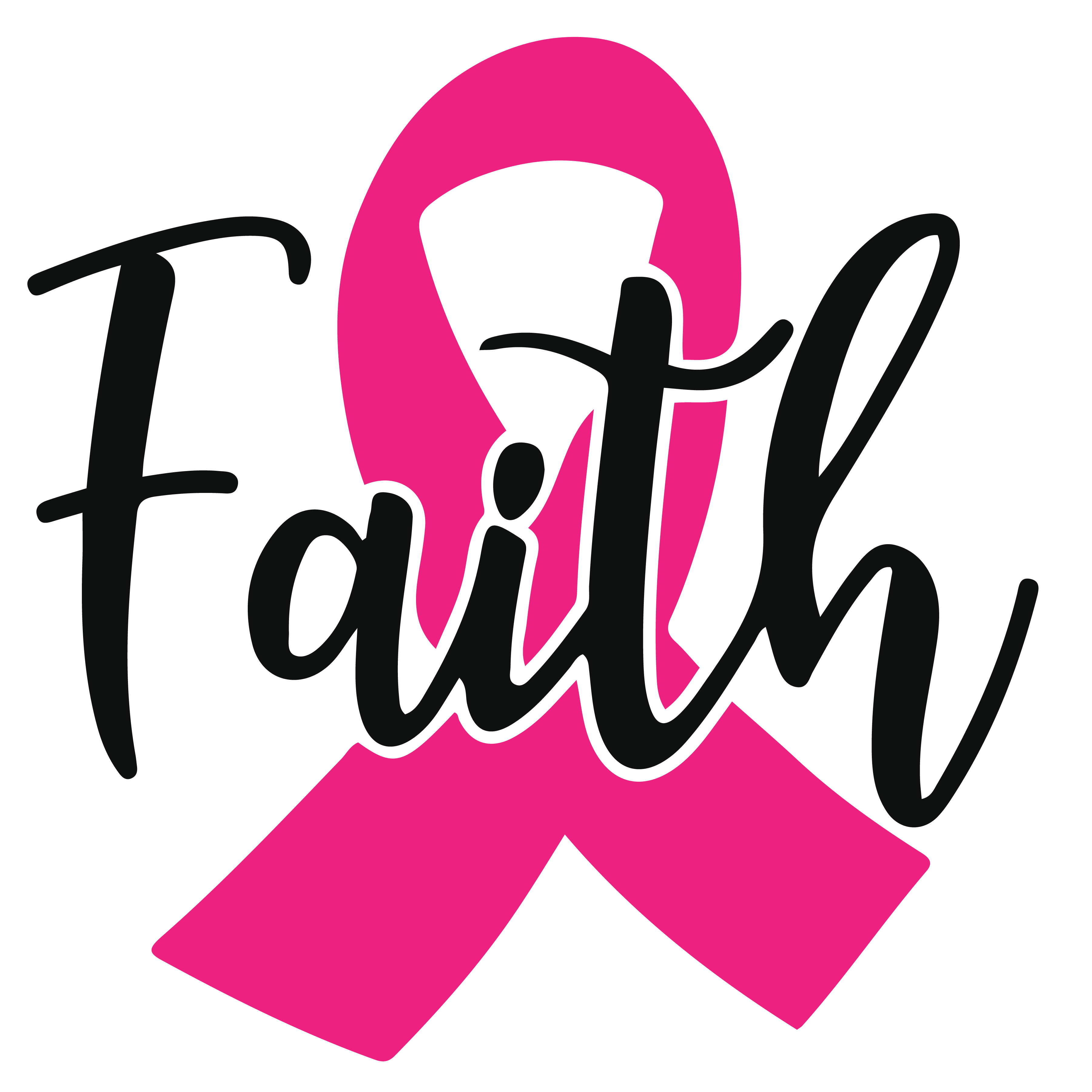 Faith Ribbon Svg, Breast Cancer Svg, Cancer Awareness Svg, C | Inspire ...