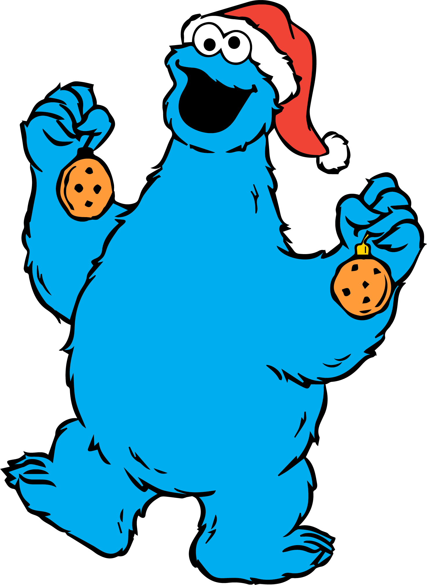 Cookie monster christmas Svg, Sesame Street Svg, Sesame Stre | Inspire ...