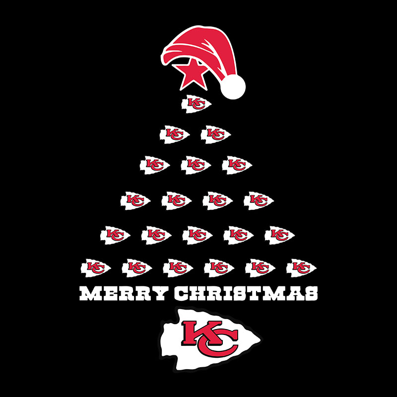 Merry Christmas Tree Kansas City Chiefs Svg, Kansas City Chi | Inspire ...