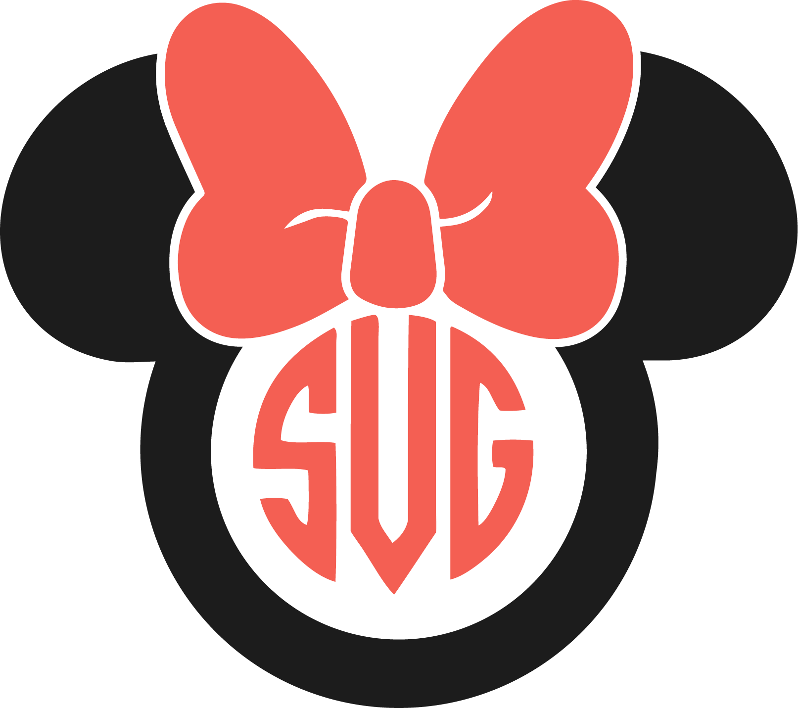 Minnie mouse head monogram Svg, Disney mickey Svg, Mickey cl | Inspire ...