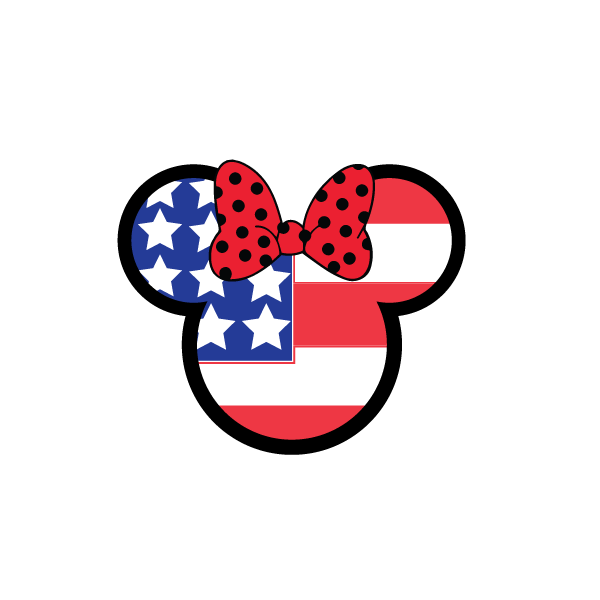 Minnie mouse USA flag Svg, Disney Minnie Svg, Minnie mouse S - Inspire ...