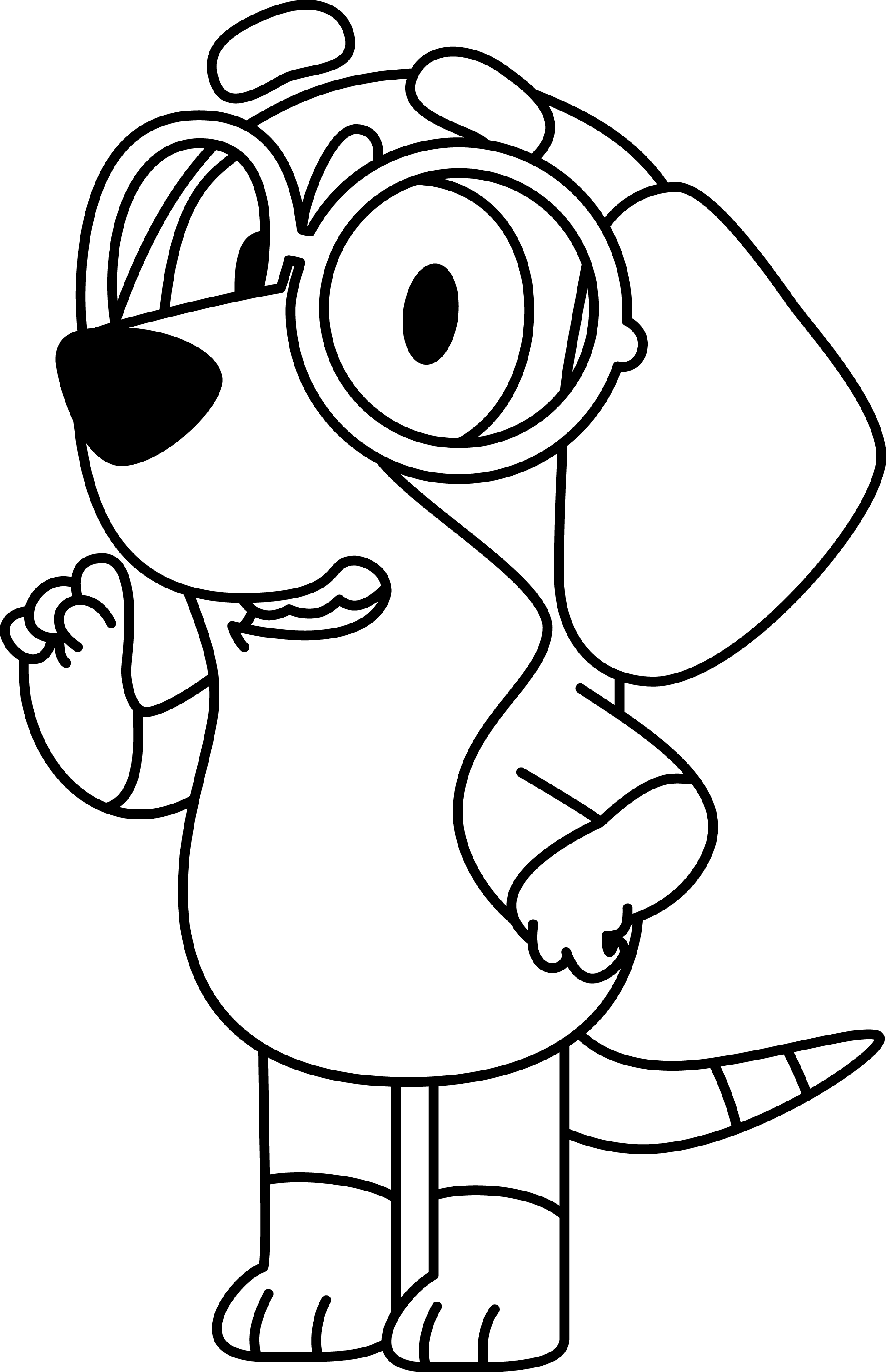 Honey outline Svg, Bluey Svg, Bluey Dog Svg, Bluey Heeler Sv | Inspire ...