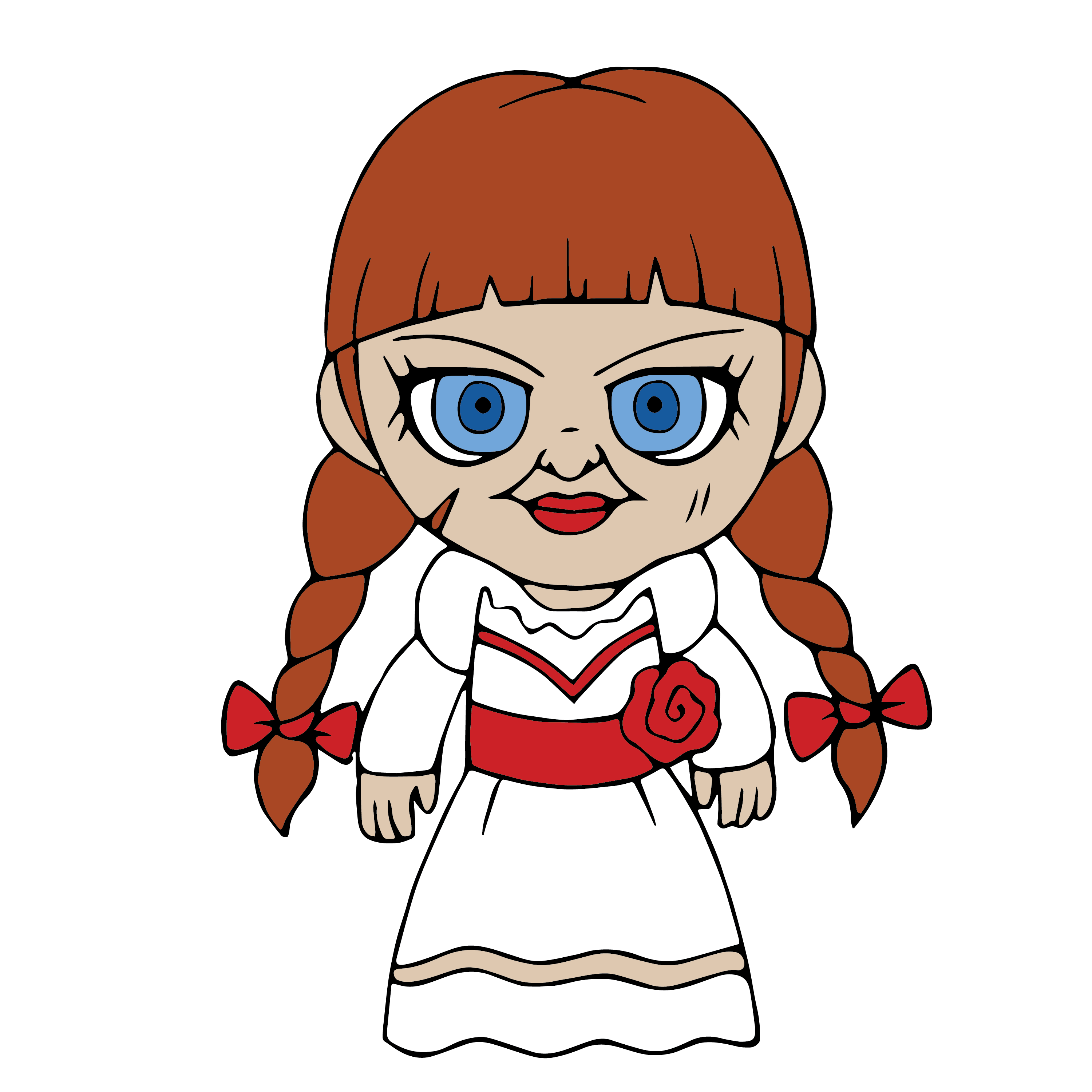 Baby Annabelle Svg, Chibi Horror Movie Characters Svg, Horro | Inspire ...