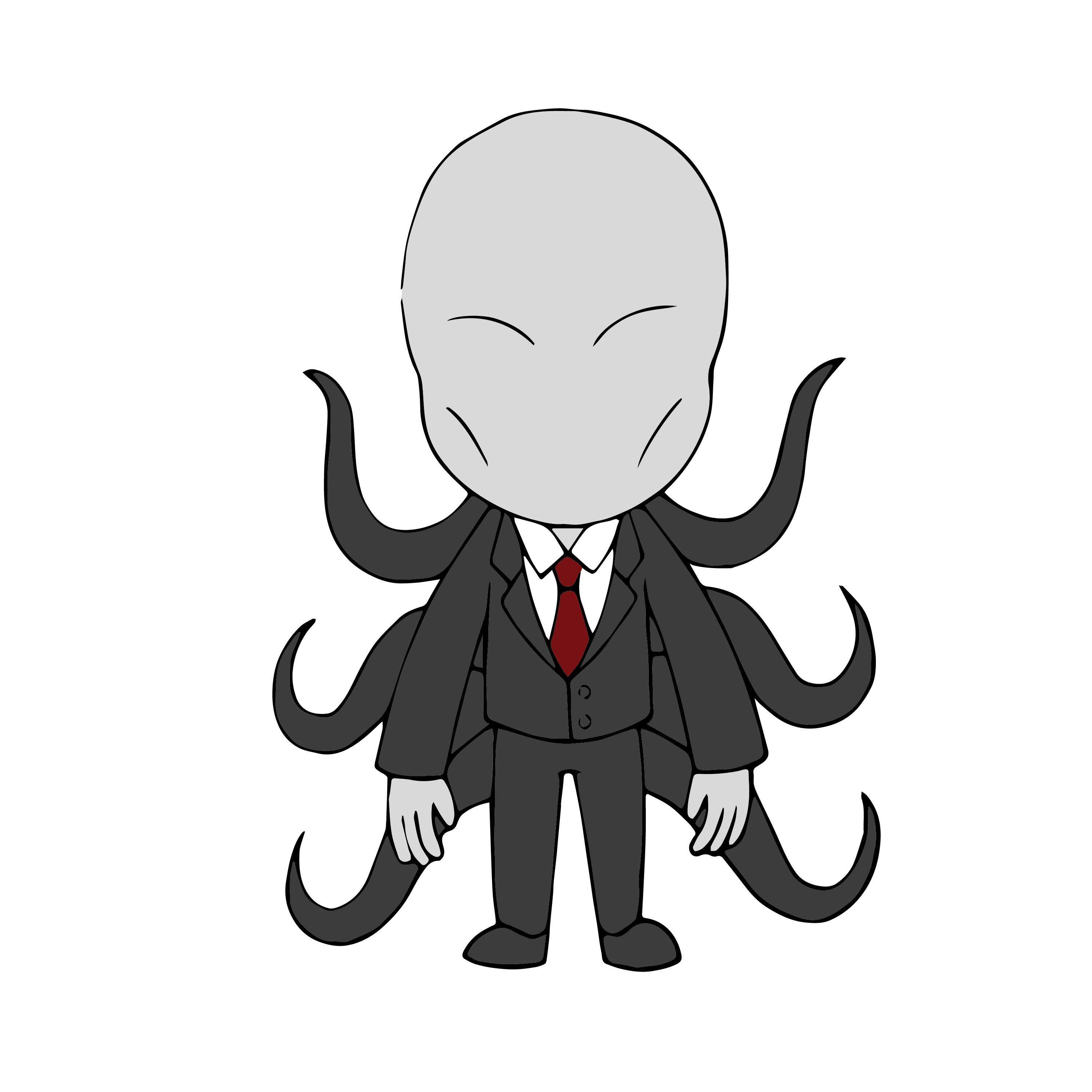 Slenderman Svg, Chibi Horror Movie Characters Svg, Horror Mo | Inspire ...