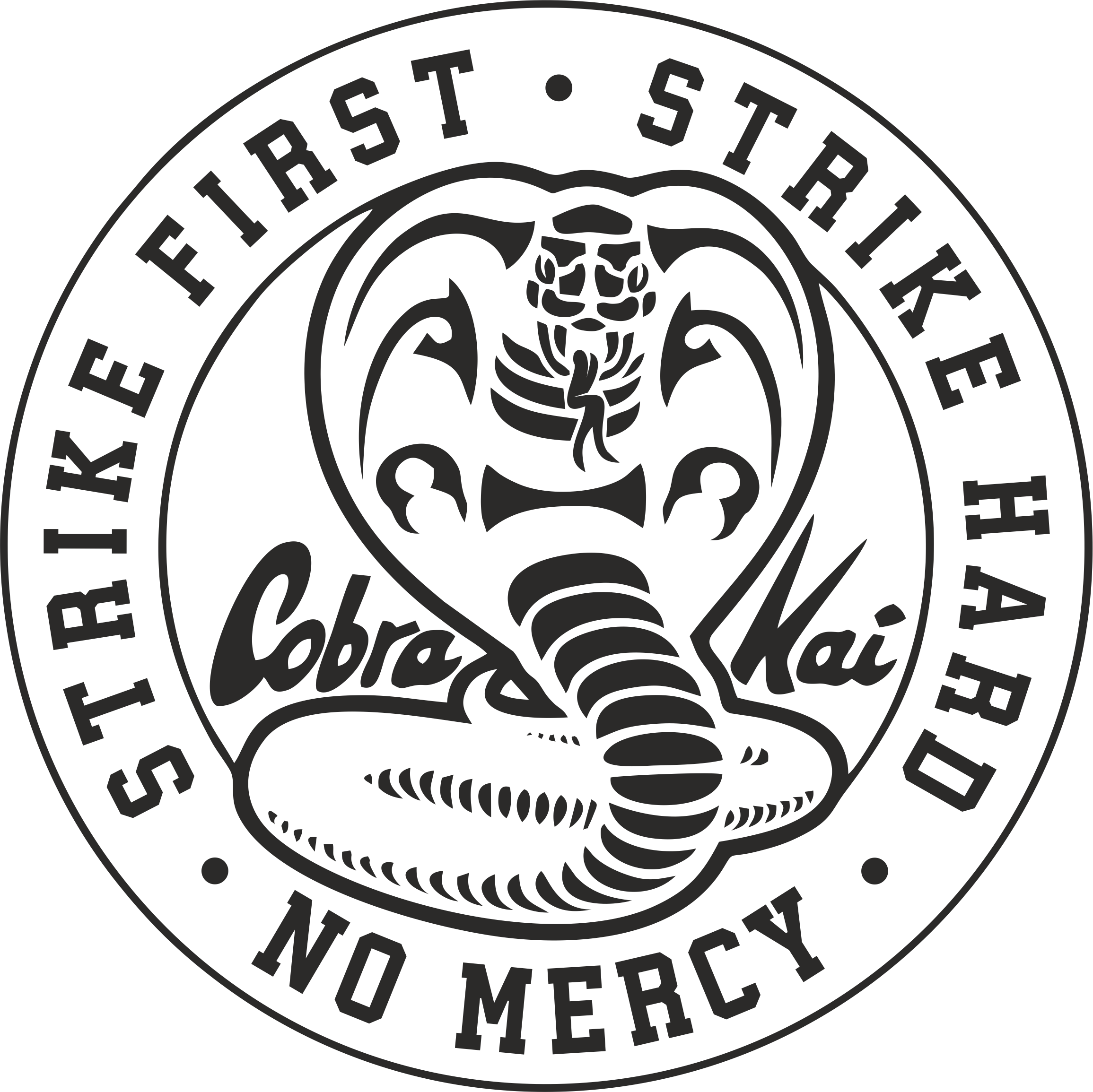 Cobra Kai logo Svg, Strike First Svg, Strike Hard Svg, No Me | Inspire ...