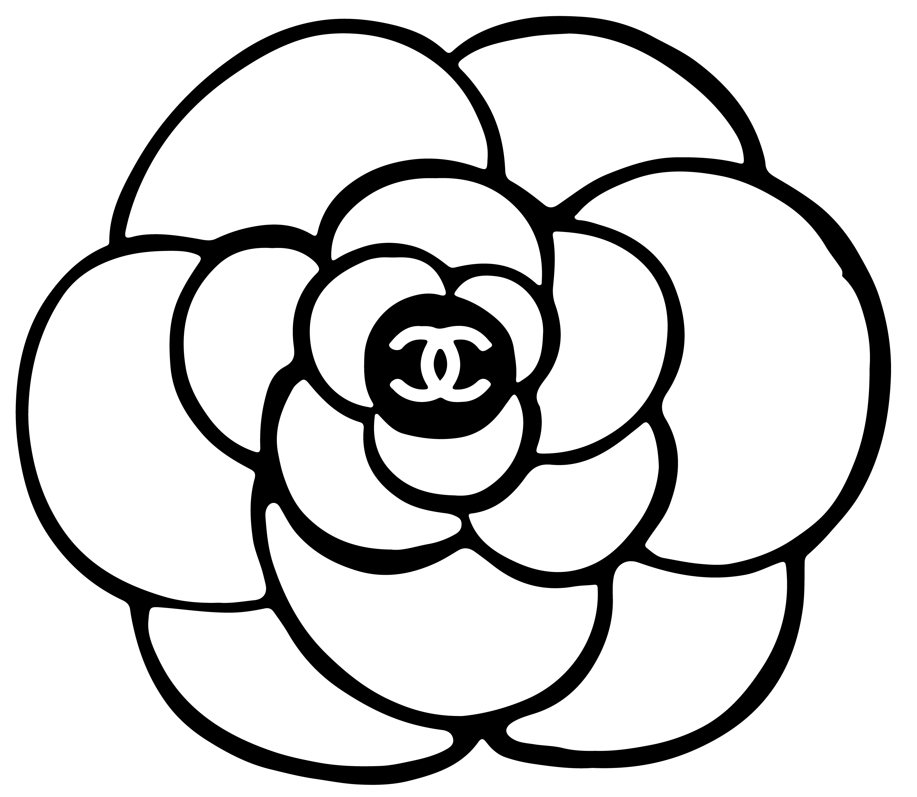 Classic Rose Chanel Svg, Chanel logo Svg, Pattern Luxury Svg - Inspire ...