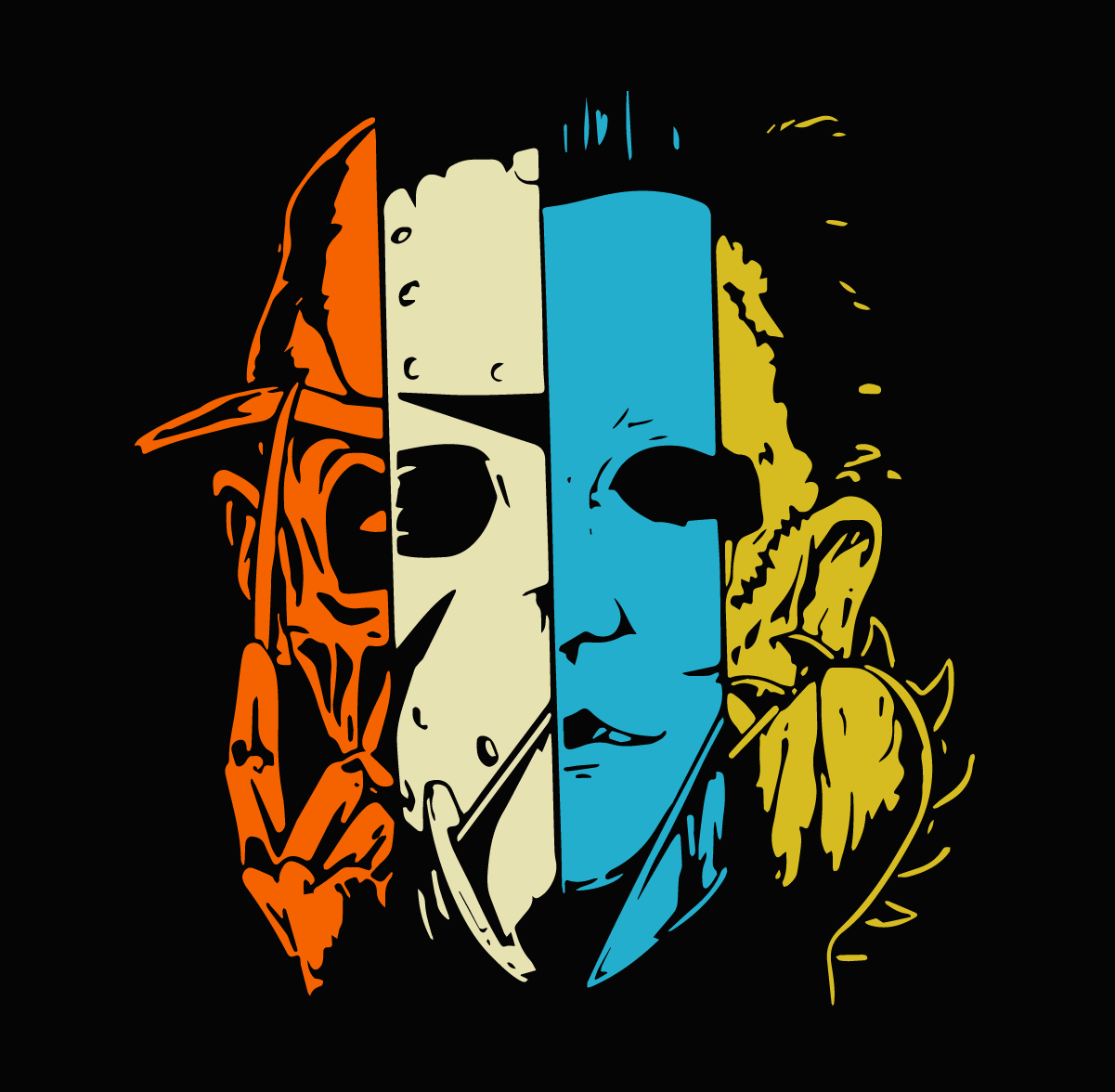 Horror squad face Svg, Horror Movies Svg, Horror Characters - Inspire ...