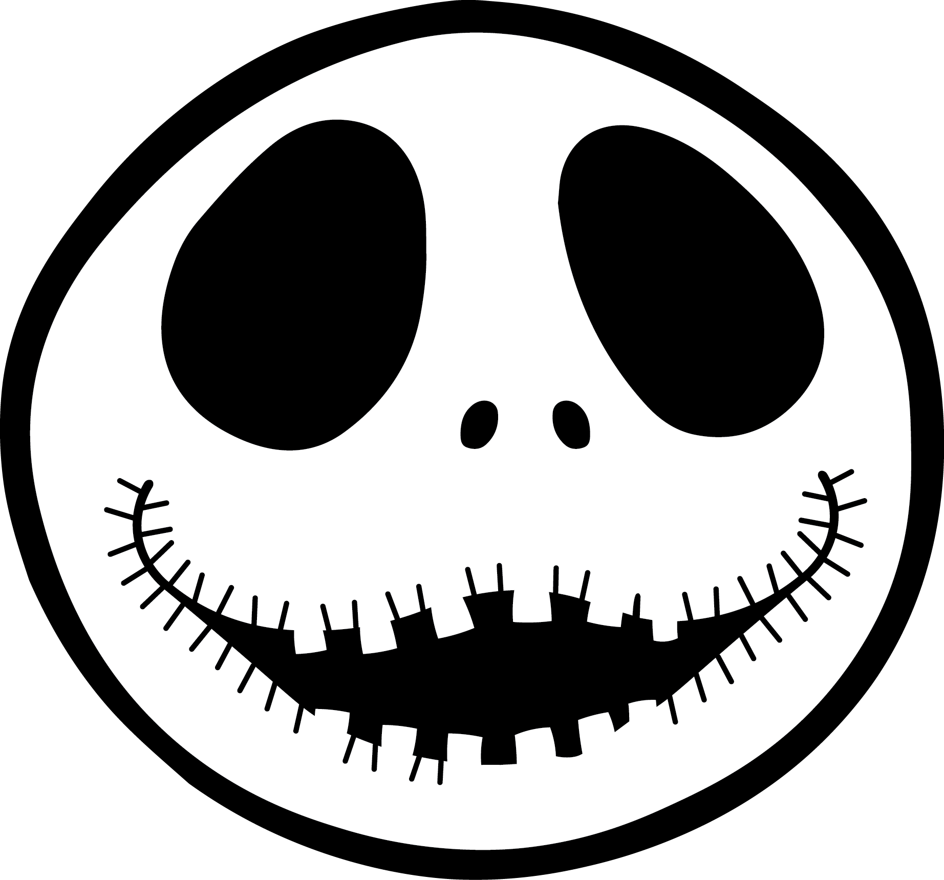 Jack skellington face Svg, Nightmare Before Christmas Svg, H | Inspire ...