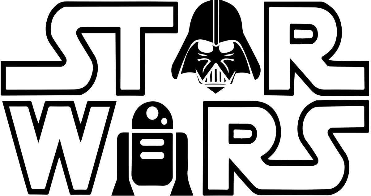 Starwars logo Svg, Star Wars Svg, Star Wars silhouette, Star | Inspire ...