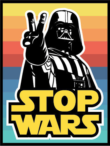 Darth Vader Stop Wars Svg, Star Wars Svg, Star Wars Clipart, | Inspire ...