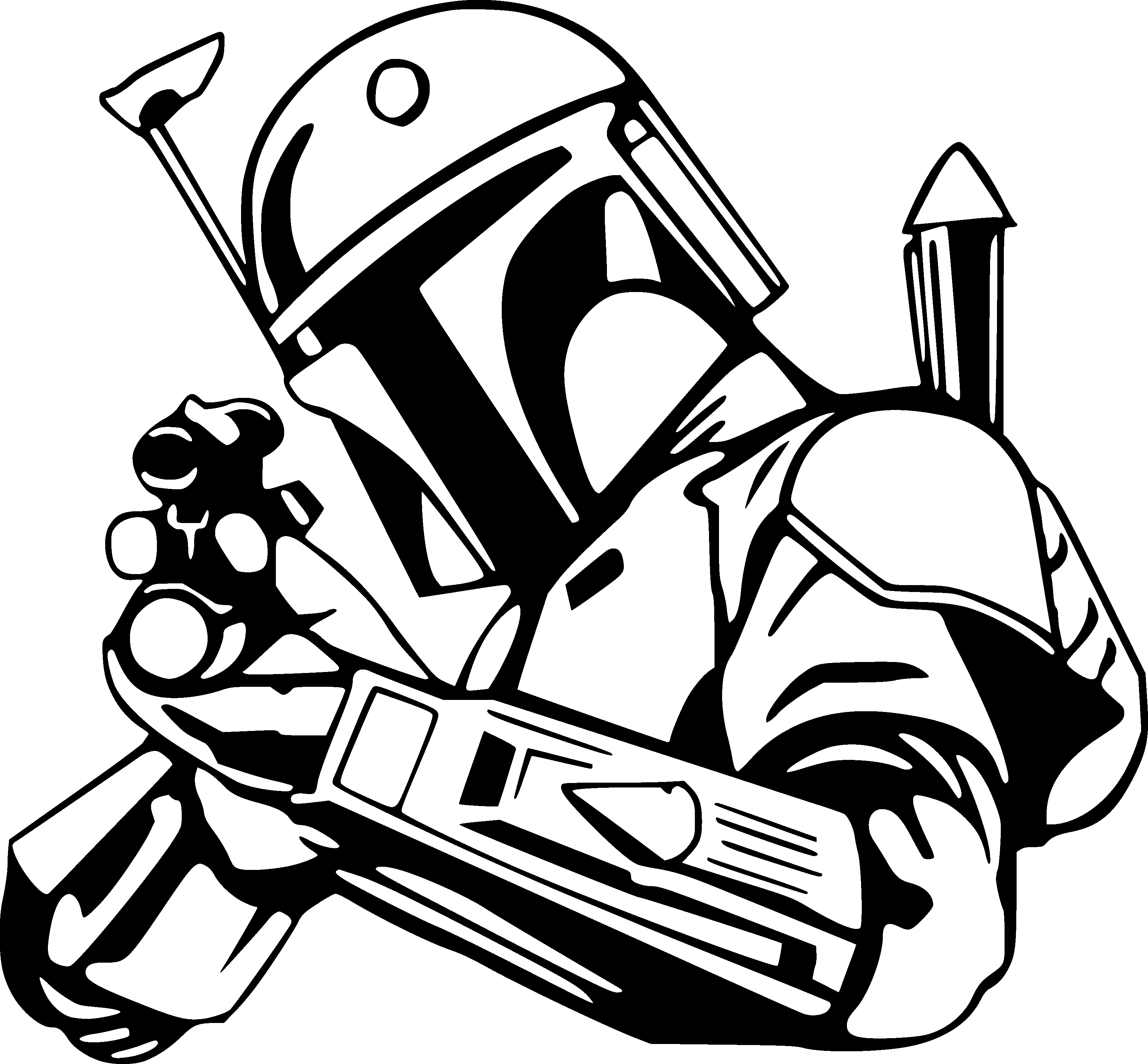 Mandalorian Svg, Star Wars Svg, Star Wars Silhouette Svg, St - Inspire ...