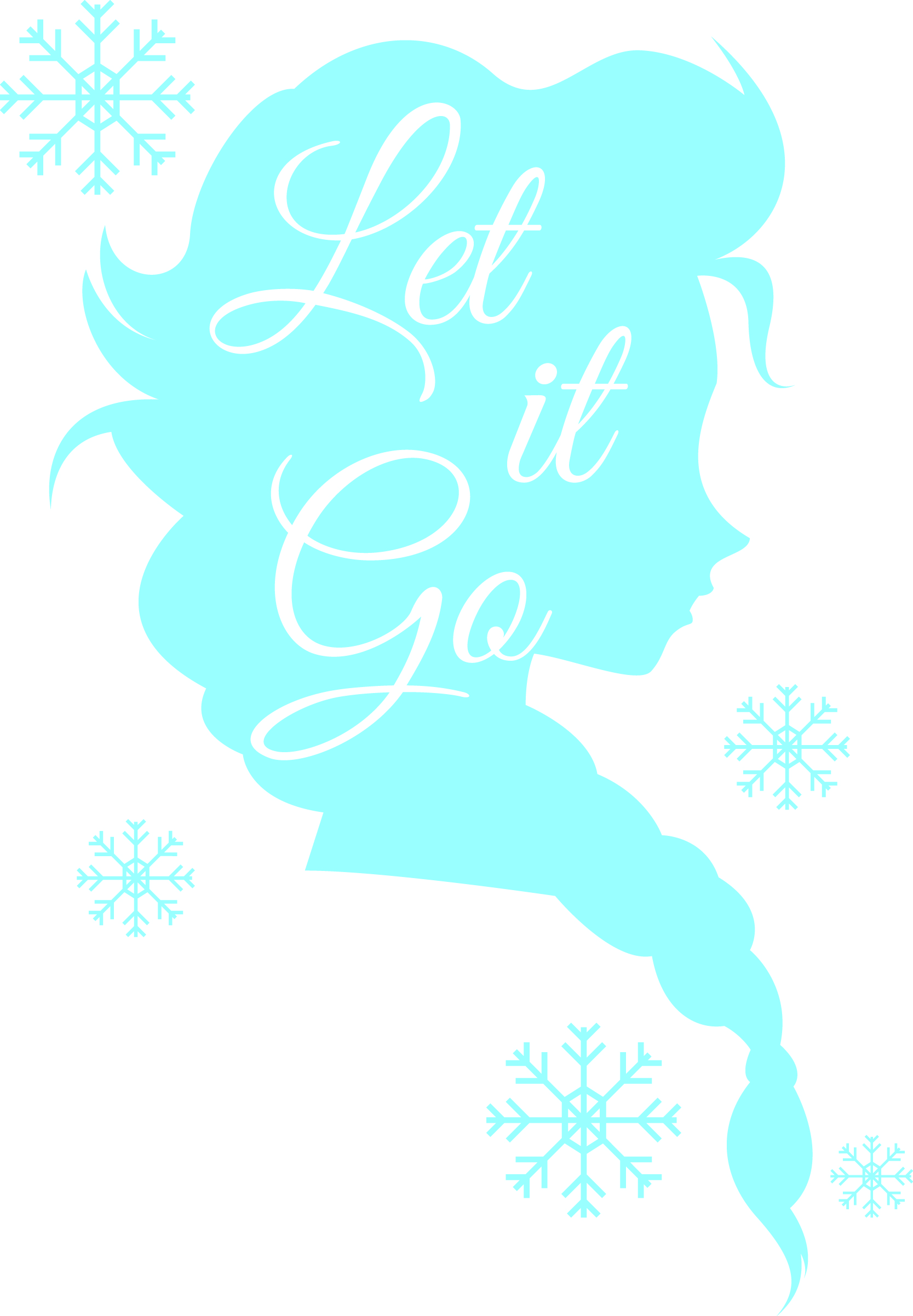 Elsa let it go Svg, Elsa silhouette, Frozen Svg, Frozen Clip | Inspire ...
