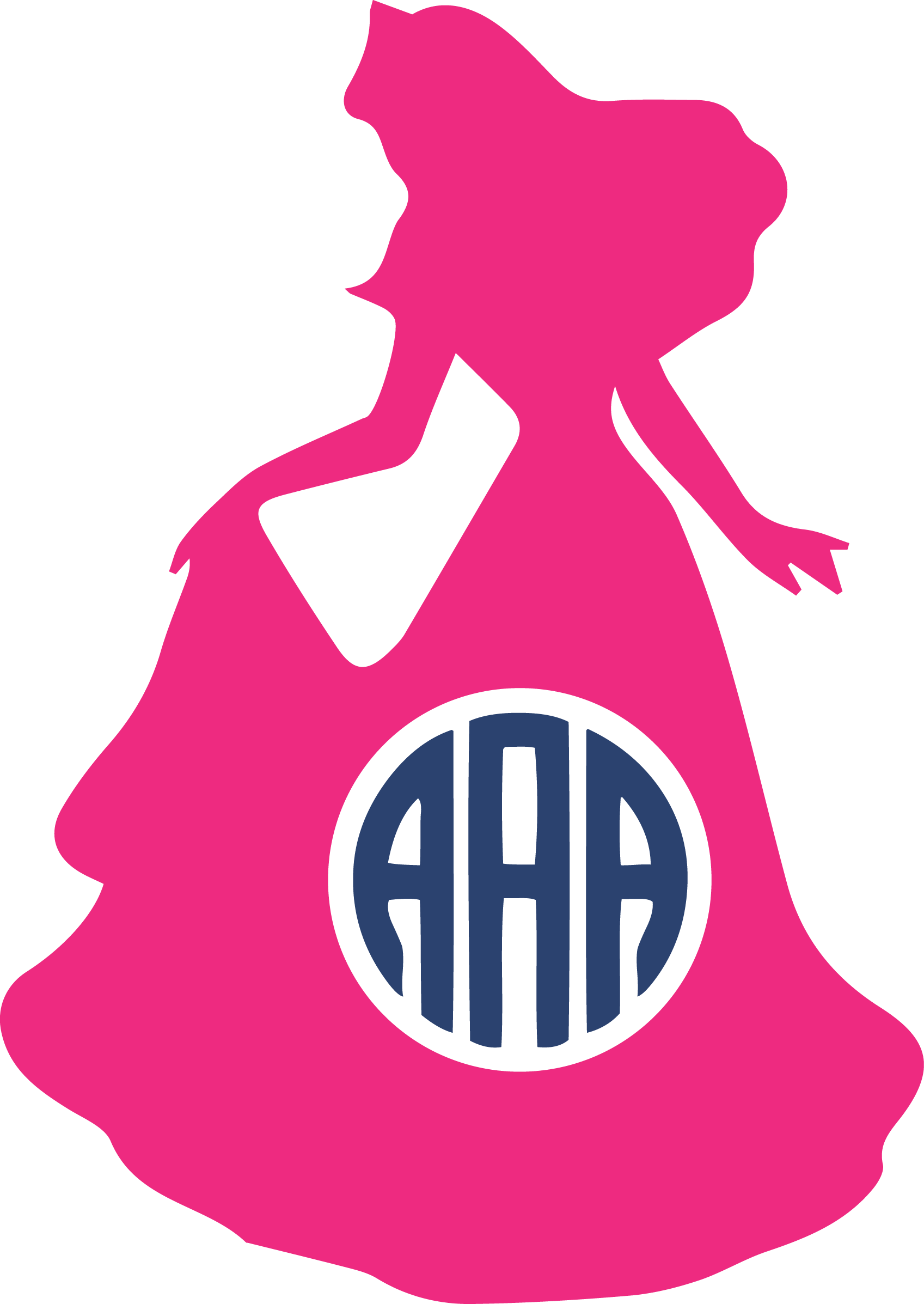 Princess Monogram Svg, Princess silhouette, Disney Princess | Inspire ...