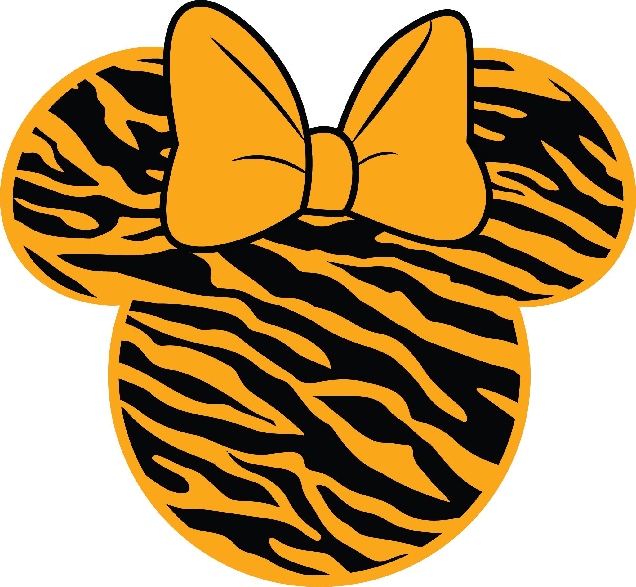 Minnie mouse tiger Svg, Disney Mickey Svg, Mickey clipart, M | Inspire ...