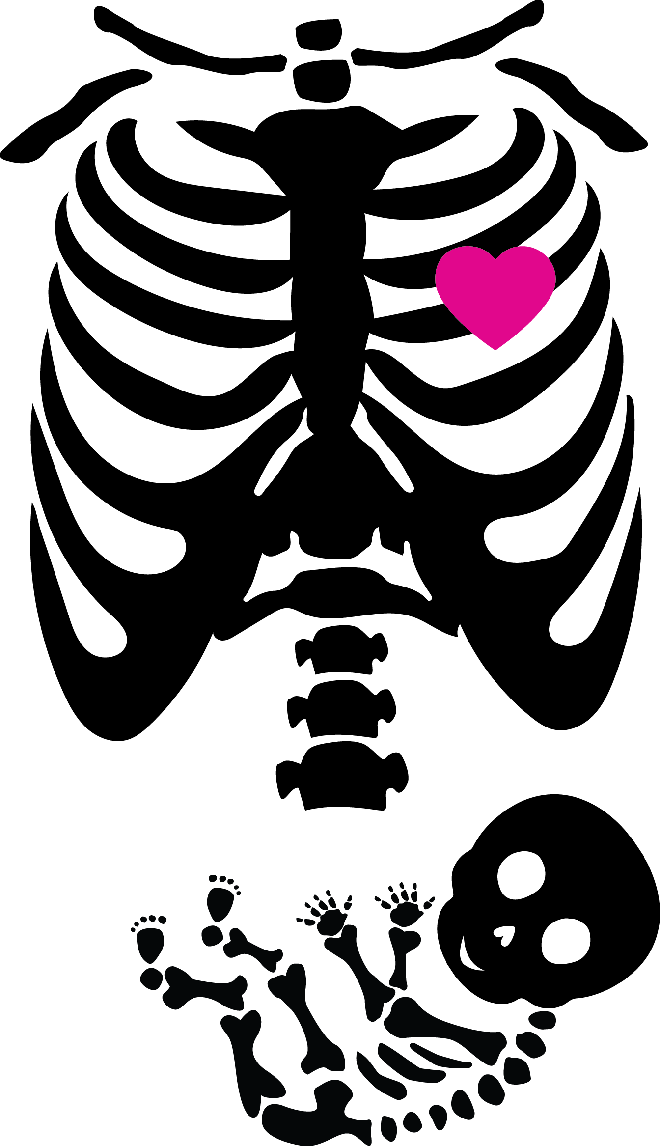 Baby skeleton Svg, Pregnancy skeleton Svg, Pregnancy Svg, Ha - Inspire ...