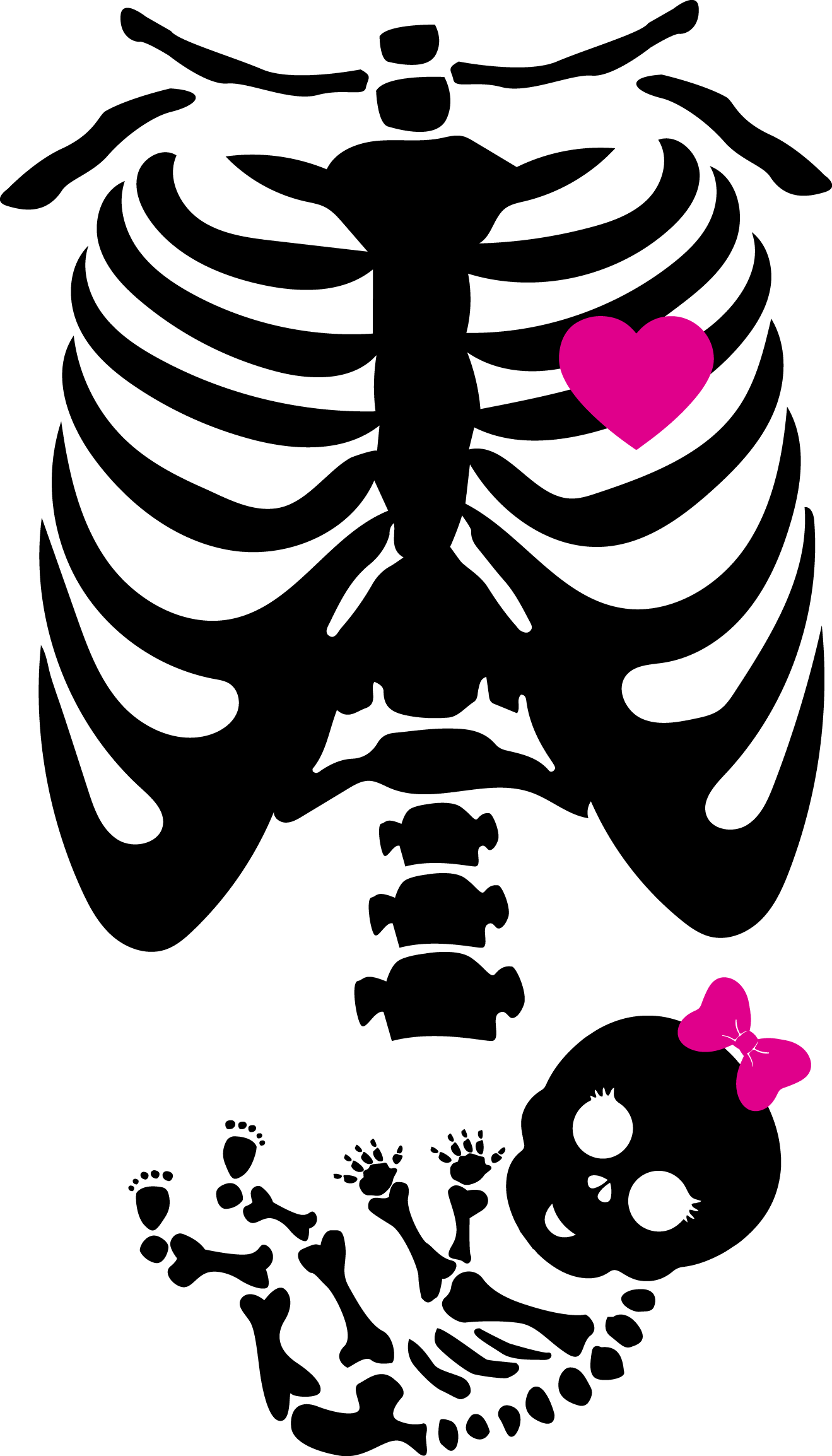 Baby skeleton Svg, Pregnancy skeleton Svg, Pregnancy Svg, Ha | Inspire ...