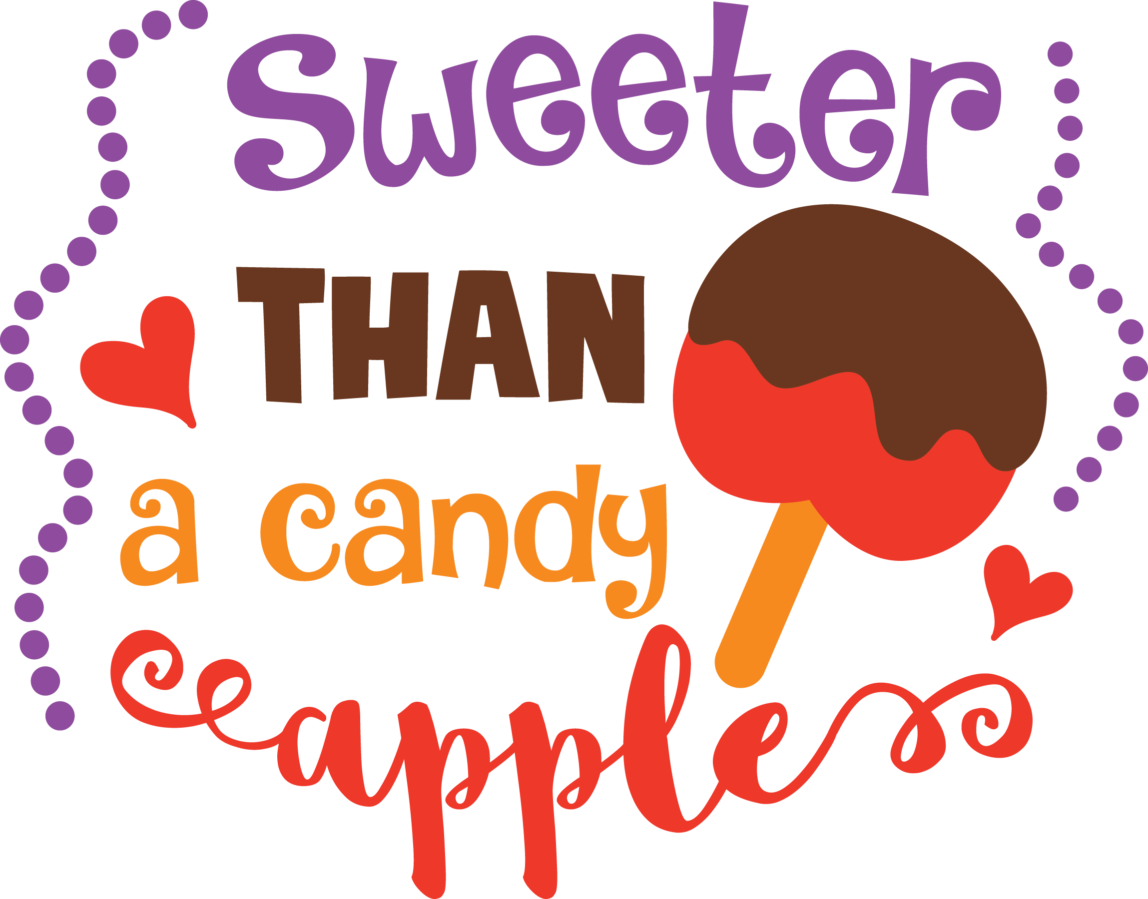 Sweeter Than A Candy Apple Svg, Dxf, Png Files for Cutting M | Inspire ...