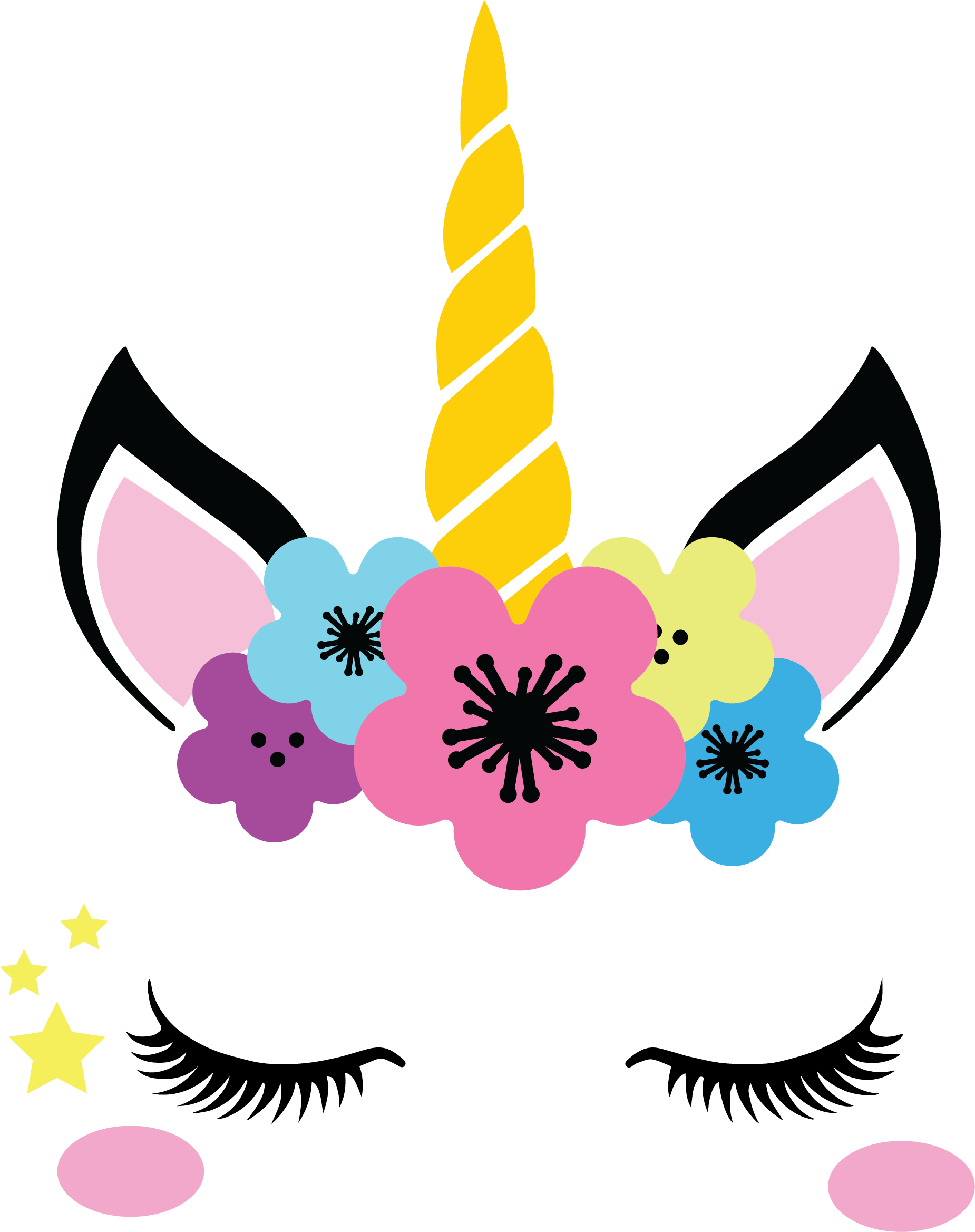 Unicorn face Svg, Unicorn Eyelashes, Magical unicorn Svg, Un | Inspire ...