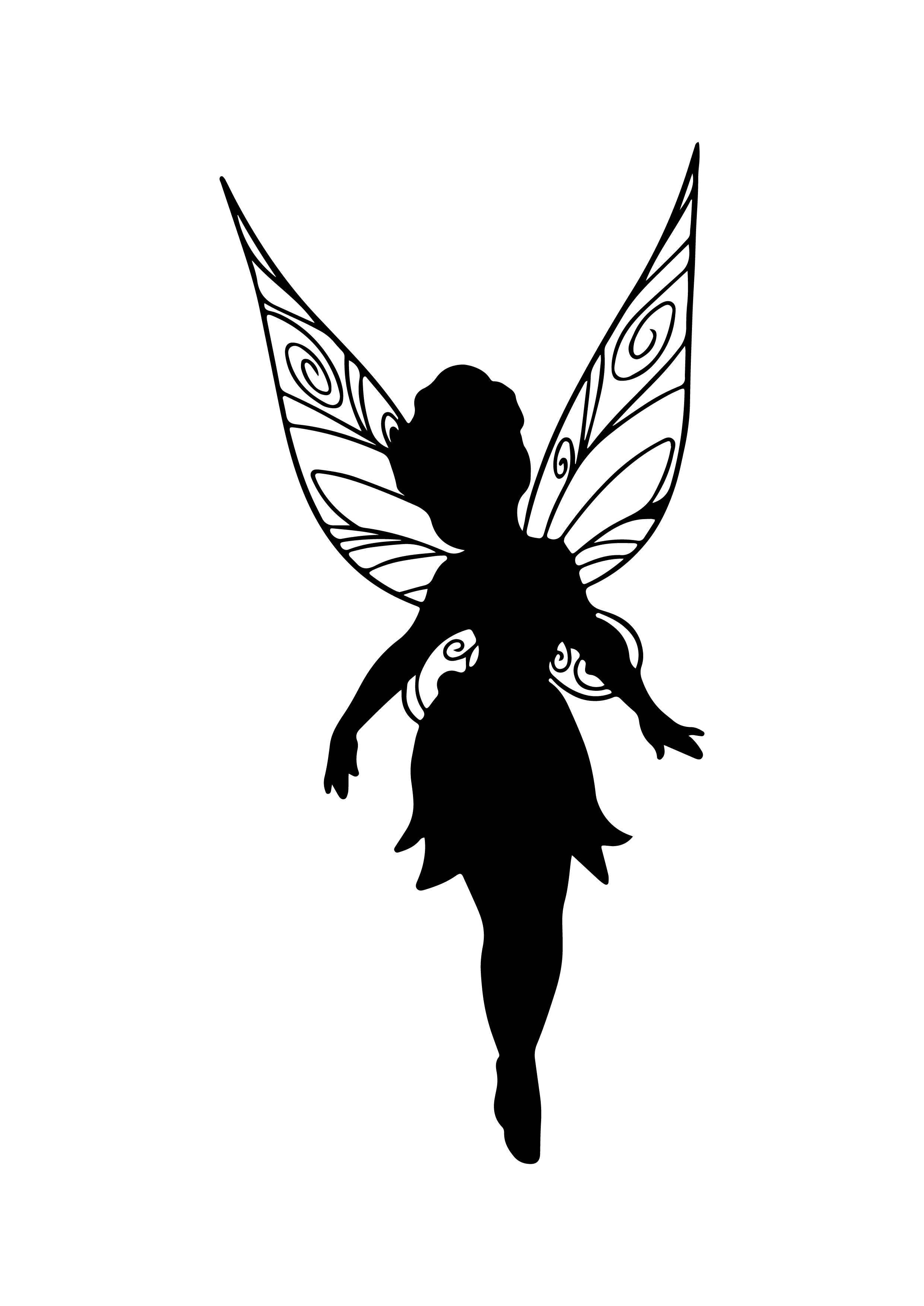 Fairy Svg Cut file, Fairy Svg, Fairy Silhouette, Fairy Clipa | Inspire ...