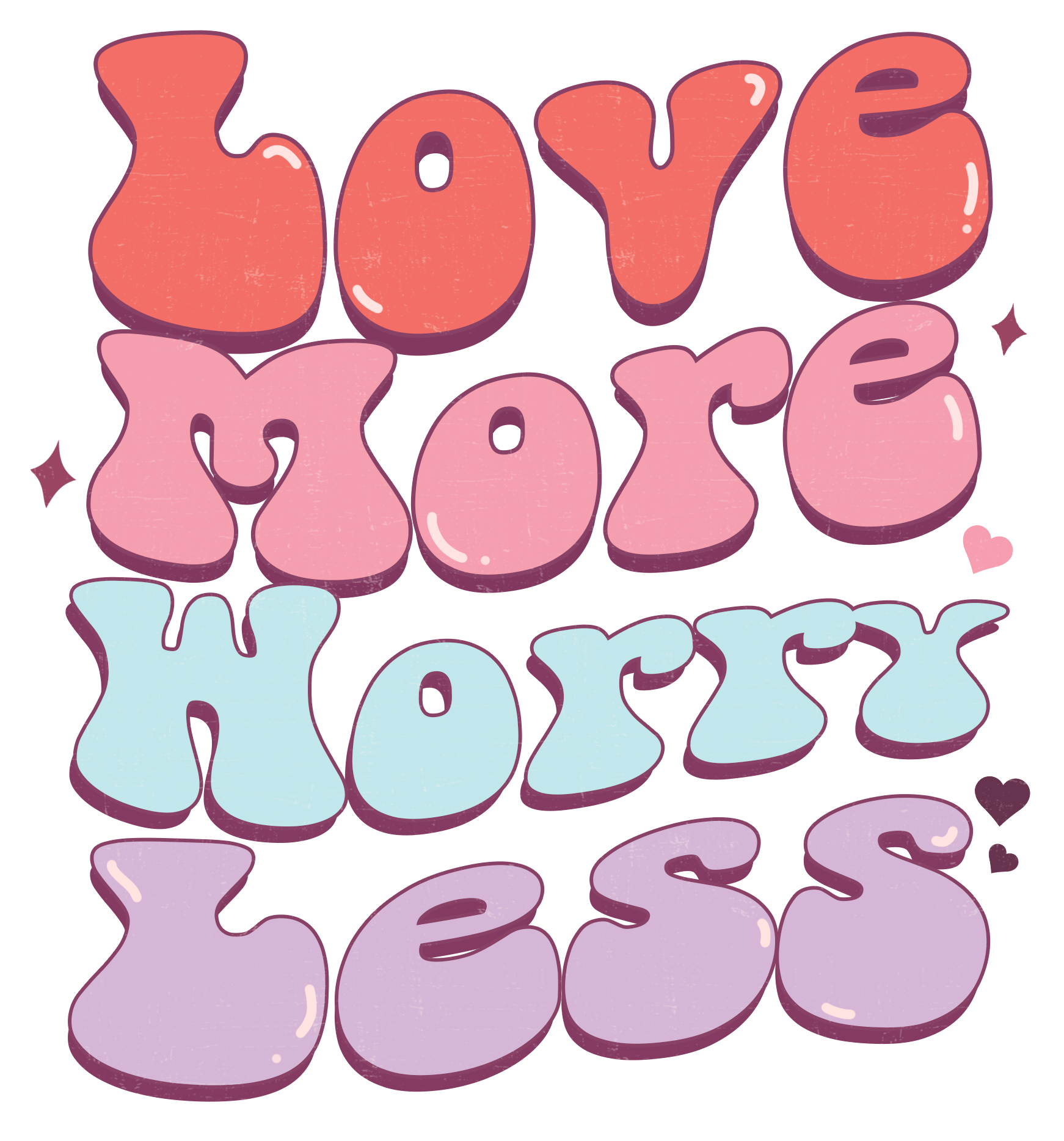 Love more horry less Png, Valentine's Day Png, Funny Valenti - Inspire ...