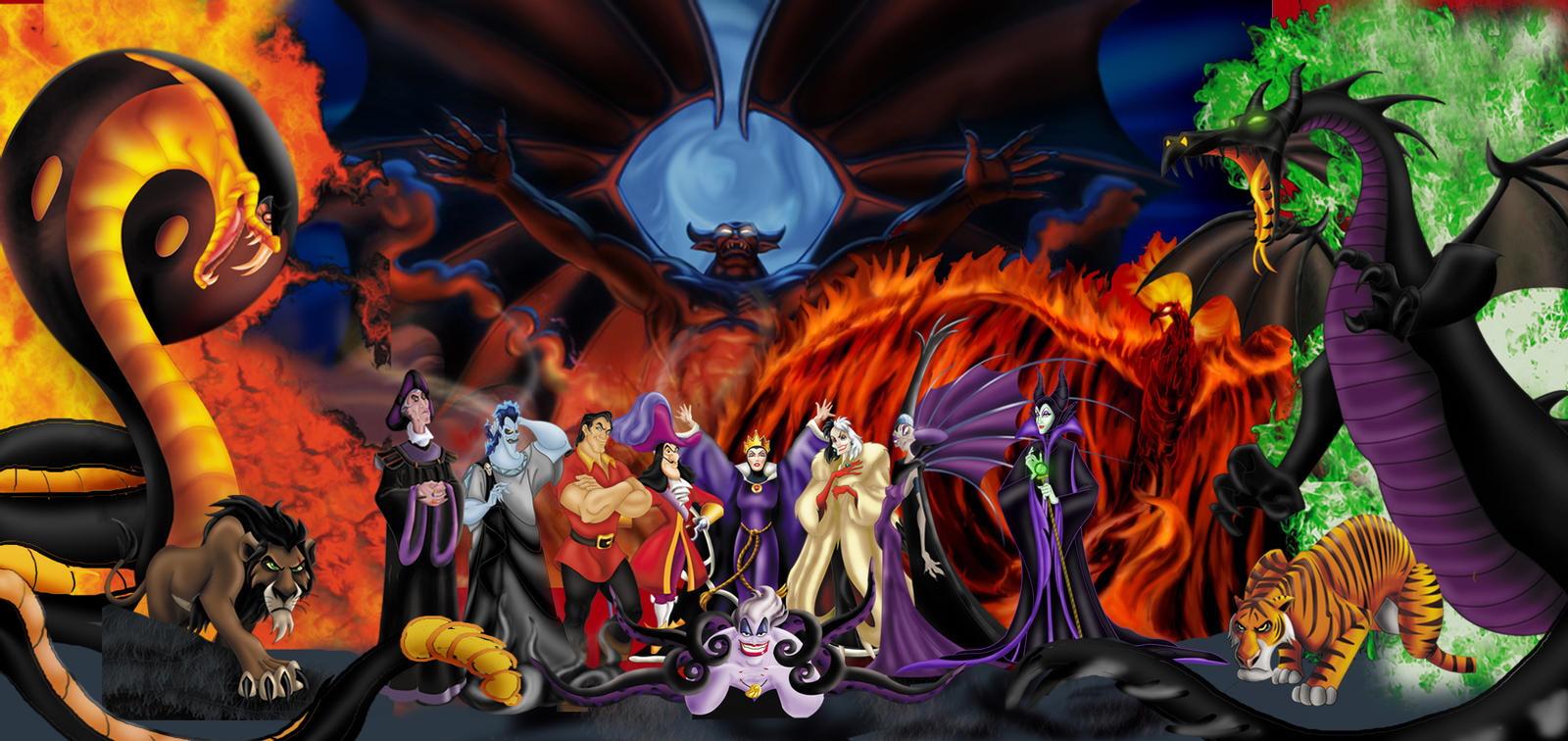 Villains Wallpaper PNG, Disney Villains PNG, Villains printa | Inspire ...