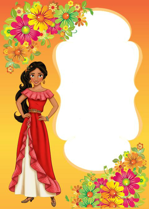 Printable Elena of Avalor Invitation Template PNG | Princess | Inspire ...