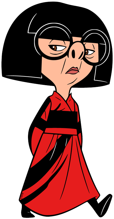 Edna Mode PNG Transparent Images, The Incredibles PNG, Disne | Inspire ...