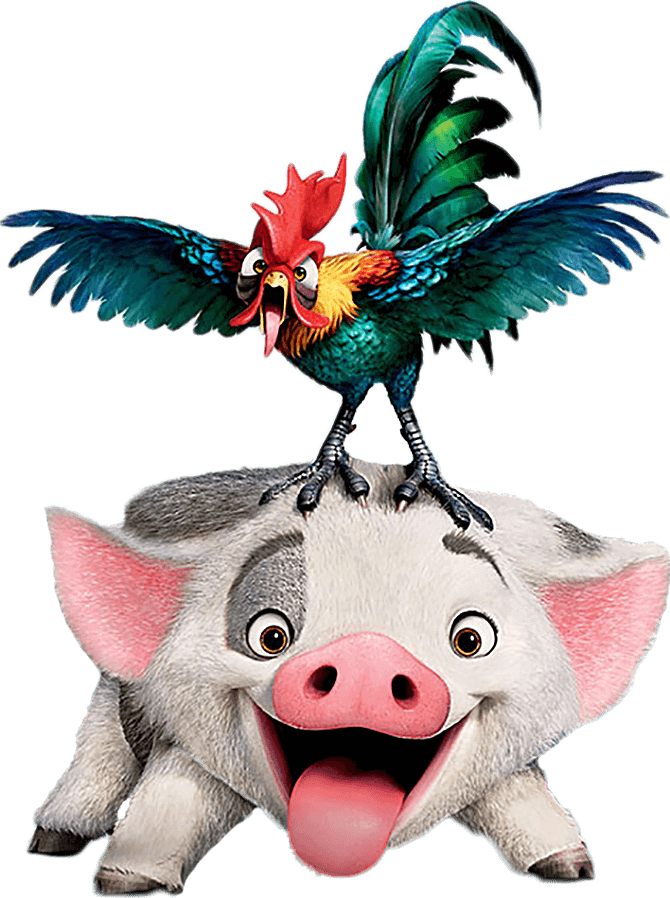 Pua And Hei Hei PNG Transparent Images, Disney Moana PNG, Cl | Inspire ...