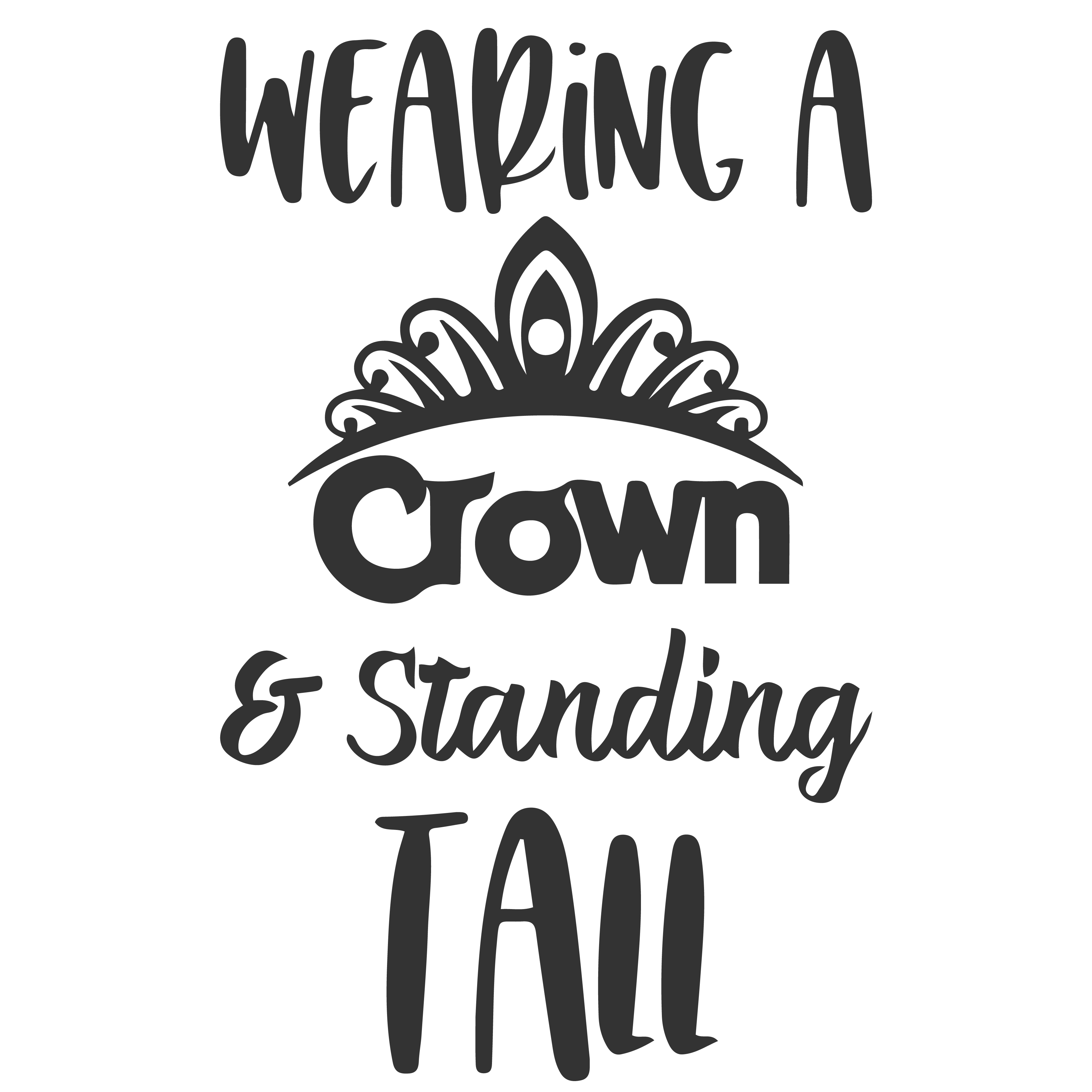 Wearing A Crown And Standing Tall Svg, Breast Cancer Svg, Ca | Inspire ...