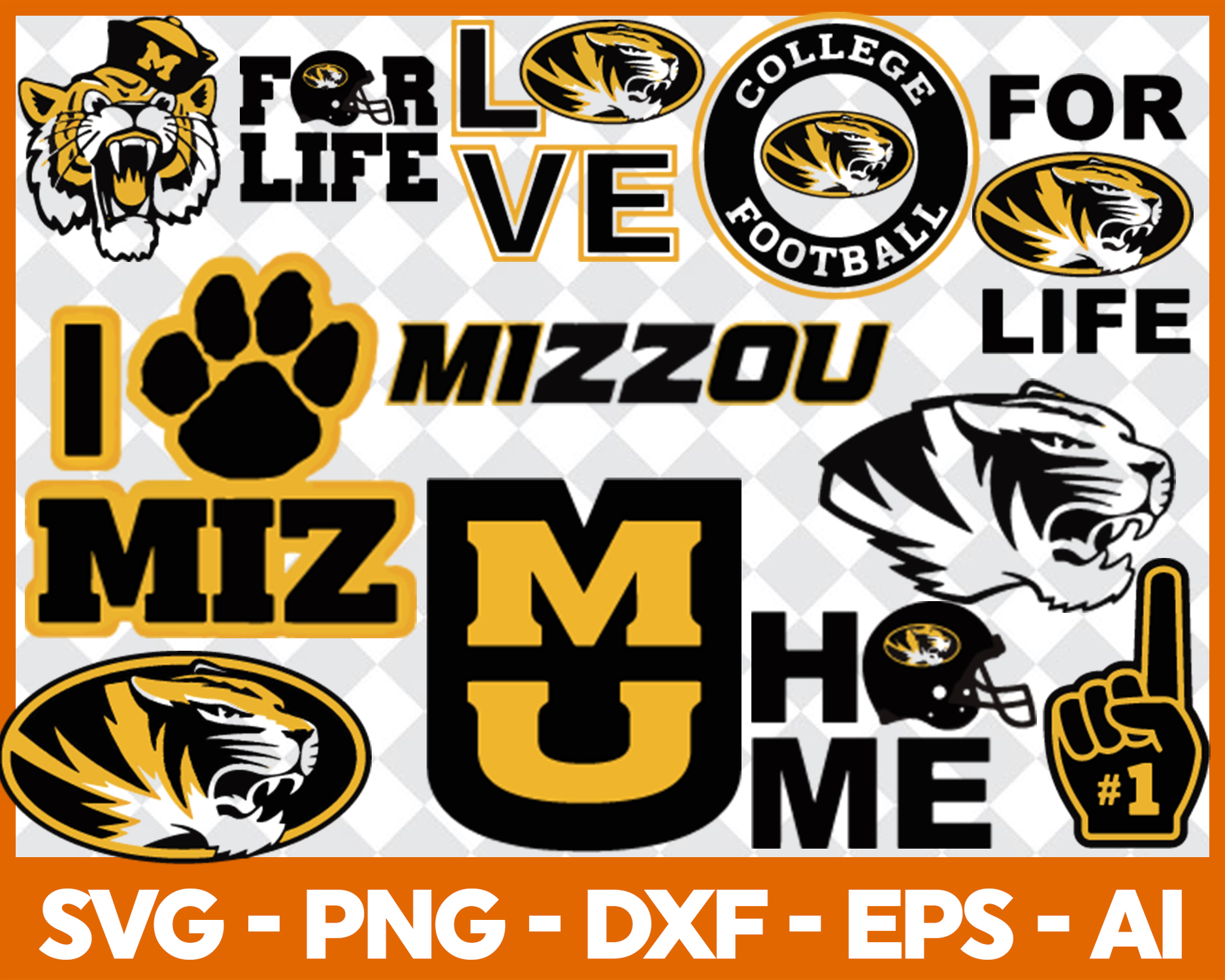 Mizzou bundle Svg, Mizzou logo Svg, NCAA football Svg, Sport | Inspire ...