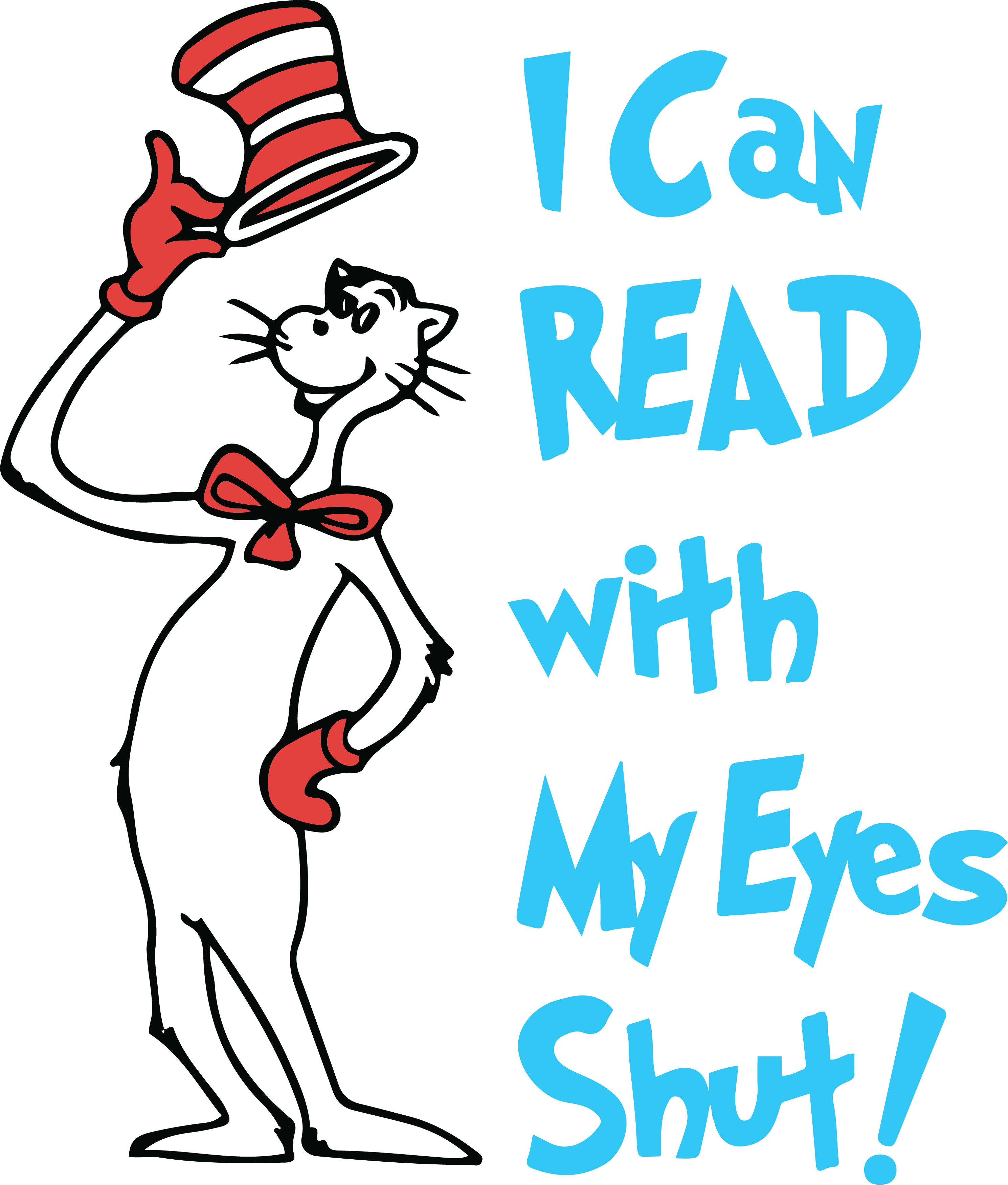 I Can Read With My Eyes Shut Svg, Dr. Seuss Svg, Dr. Seuss Q | Inspire ...