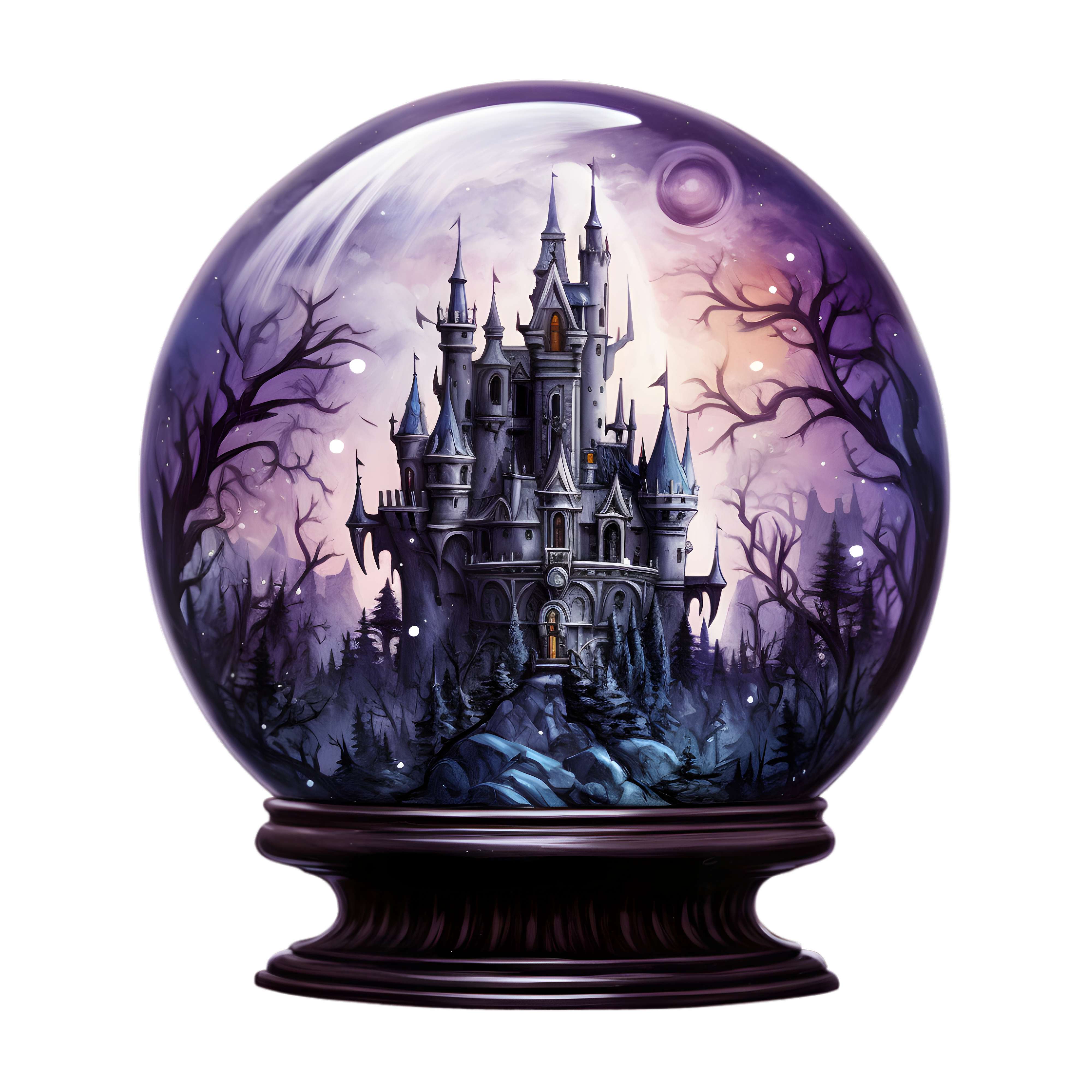 Gothic Crystal Ball Sublimation Clipart, Halloween PNG, Goth | Inspire ...