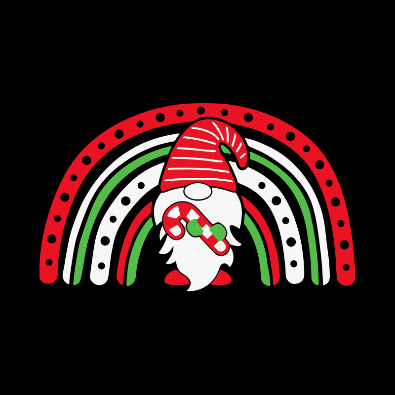 Gnome Rainbow Svg, Christmas Gnome Svg, Rainbow clipart, Mer | Inspire ...