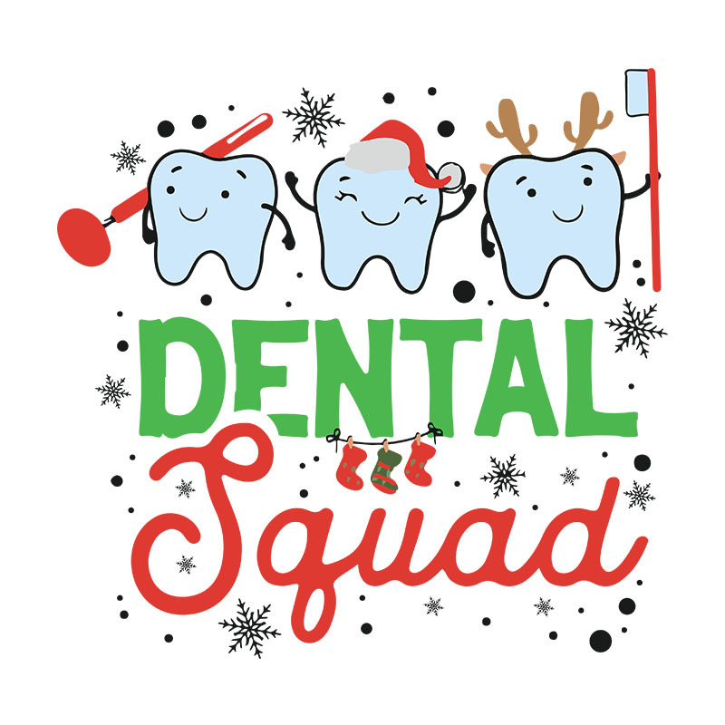 Dental Squad Svg, Christmas Svg, Tooth Santa Svg, Tooth clip - Inspire ...