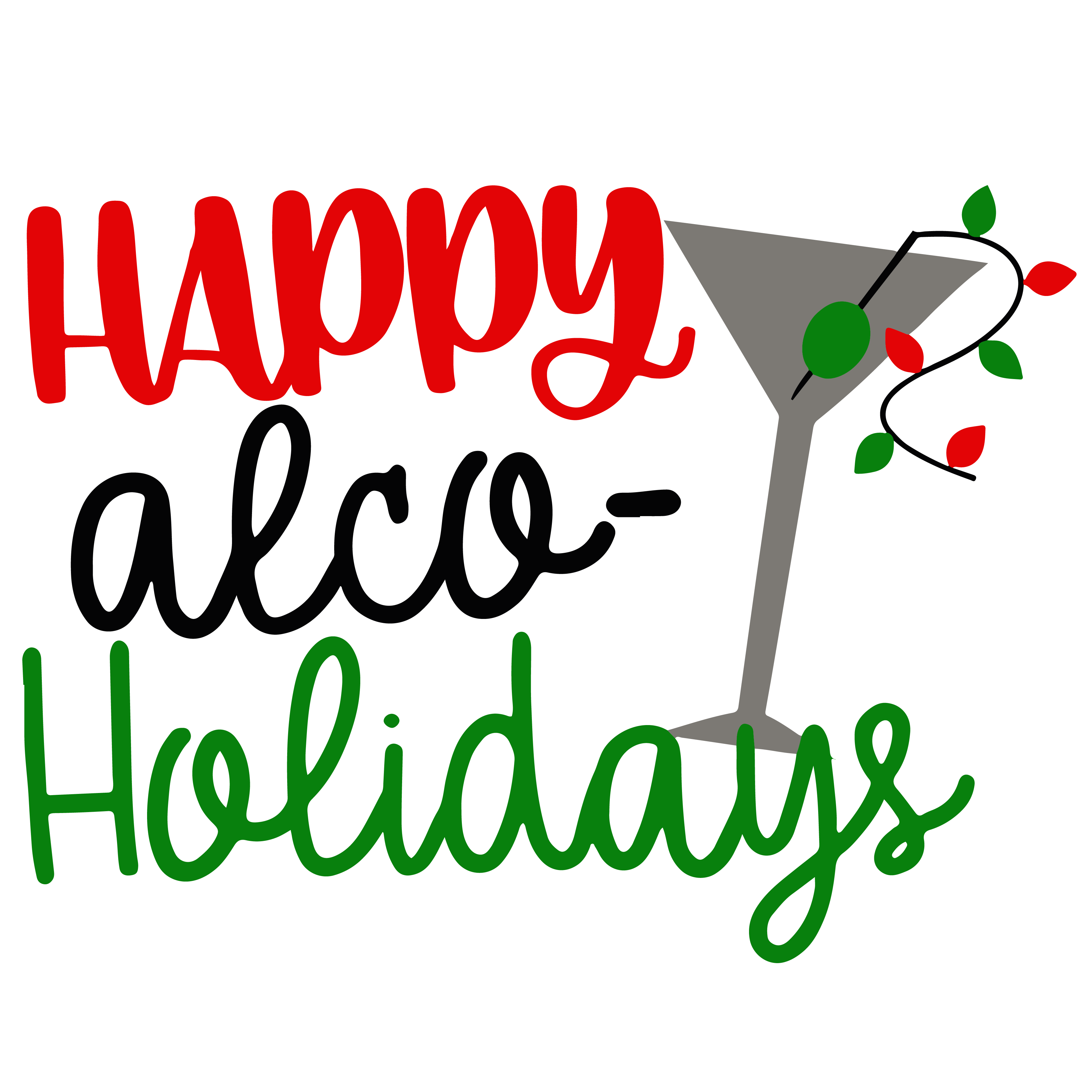Happy Alco holidays Svg, Christmas Wine Svg, Wine glass Svg, - Inspire ...