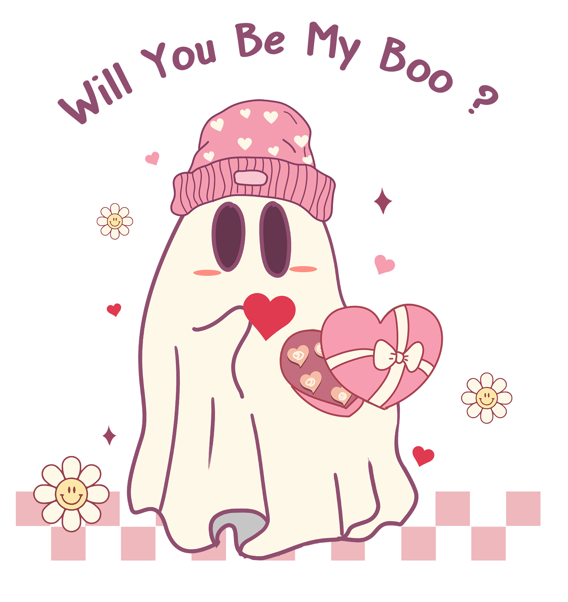 Will You Be My Boo Png, Ghost Png, Valentine's Day Png, Cute | Inspire ...