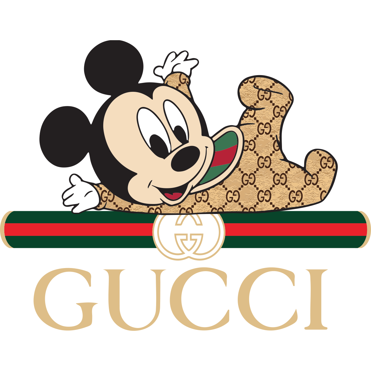 Mickey Mouse Gucci Svg, Fashion Brand Svg, Luxury Brand Gucc - Inspire ...