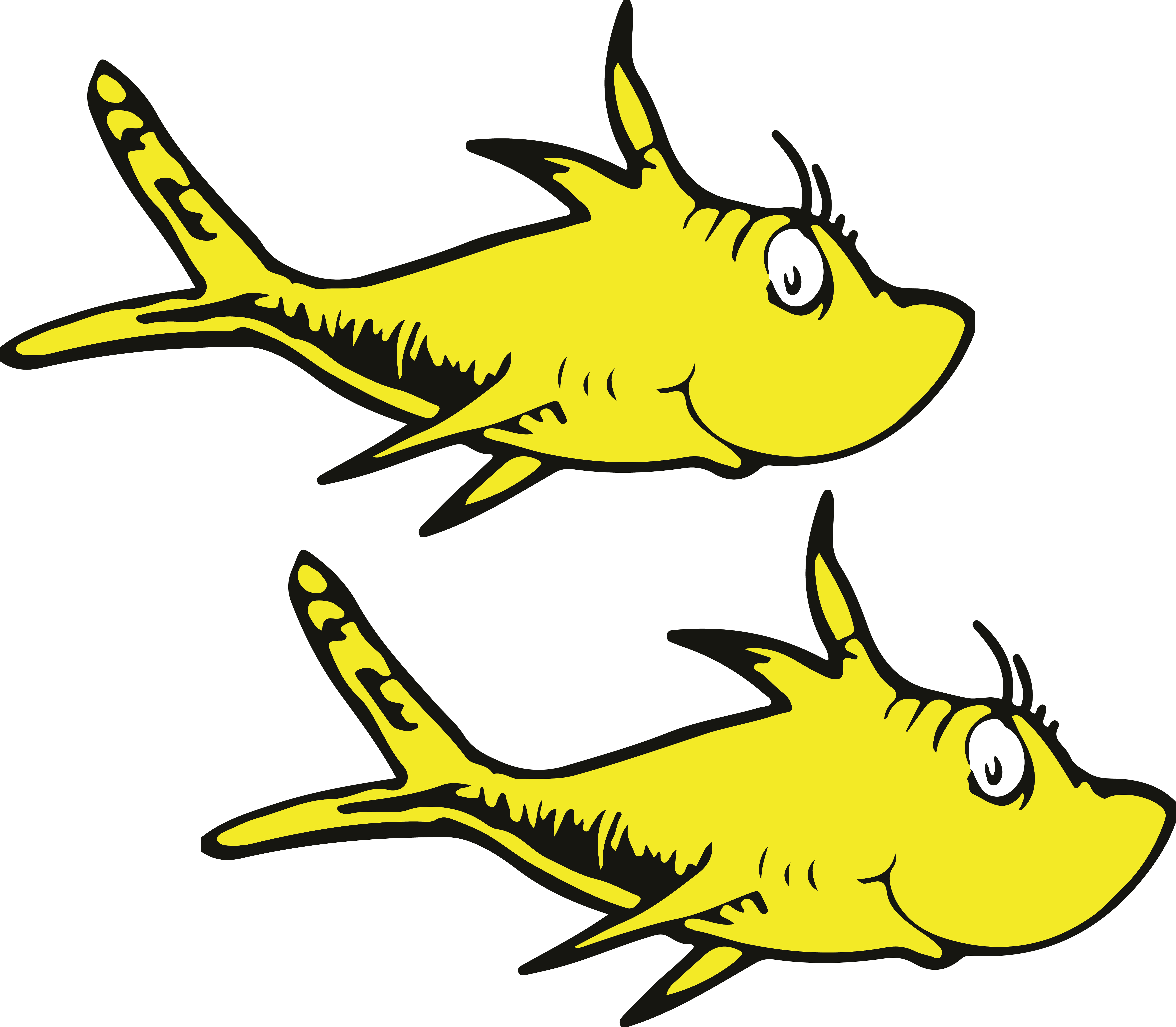 Dr. Seuss Two Fish Svg, Dr. Seuss Clipart, Dr. Seuss Teacher | Inspire ...