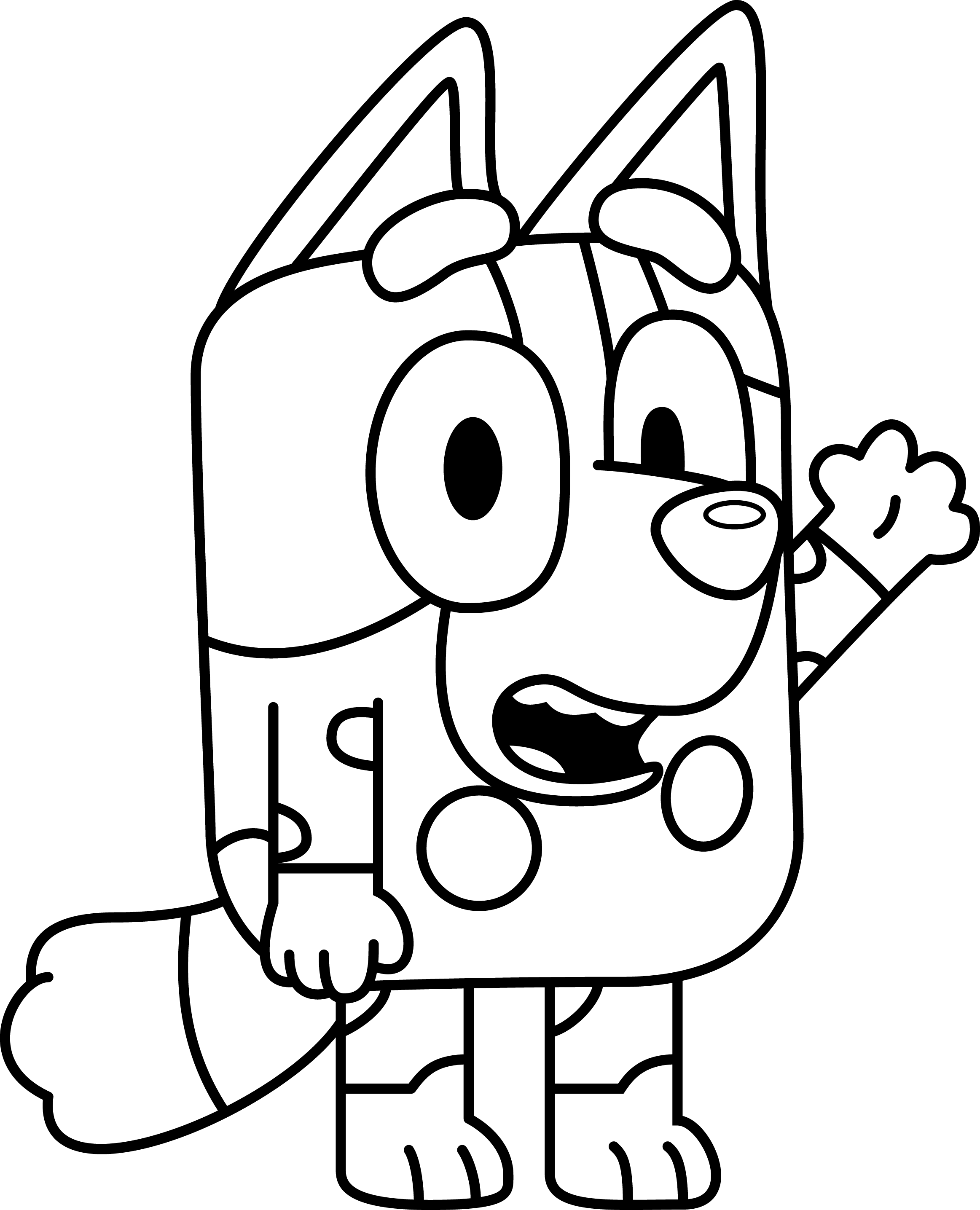 Muffin outline Svg, Bluey Heeler Svg, Bluey Dog Svg, Cartoon | Inspire ...