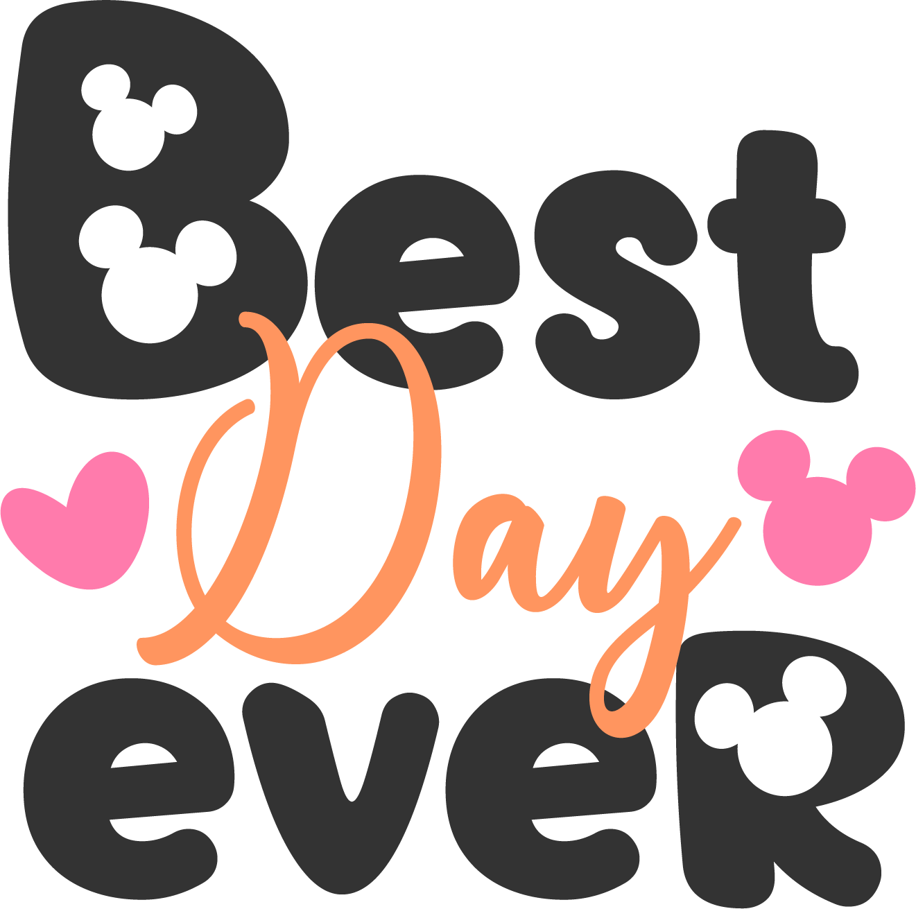 Best Day Ever Mickey Mouse Head Svg, Disney Mickey Svg, Inst - Inspire ...