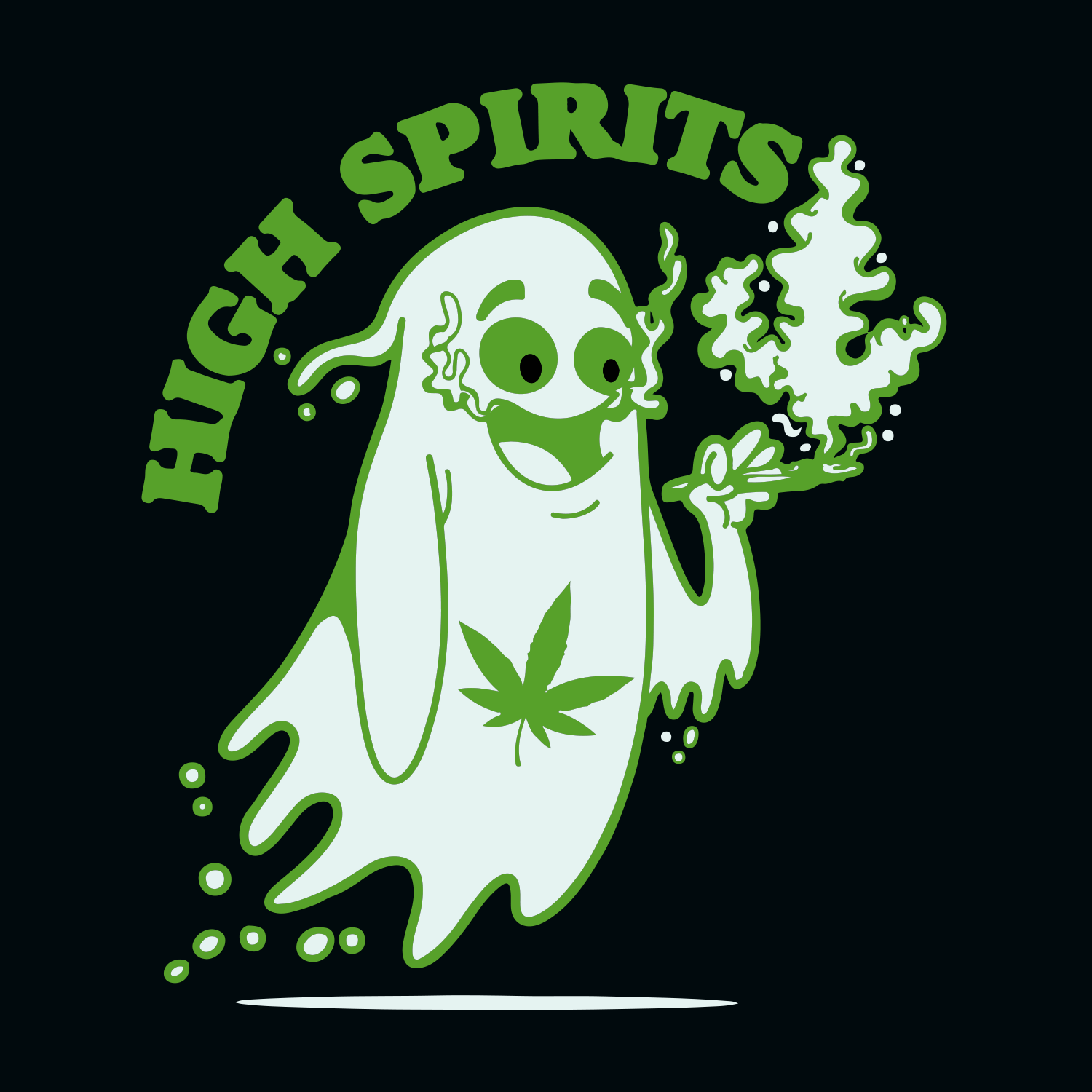 High Spirits Svg, Ghost Svg, Cannabis Svg, Cannabis clipart, - Inspire ...