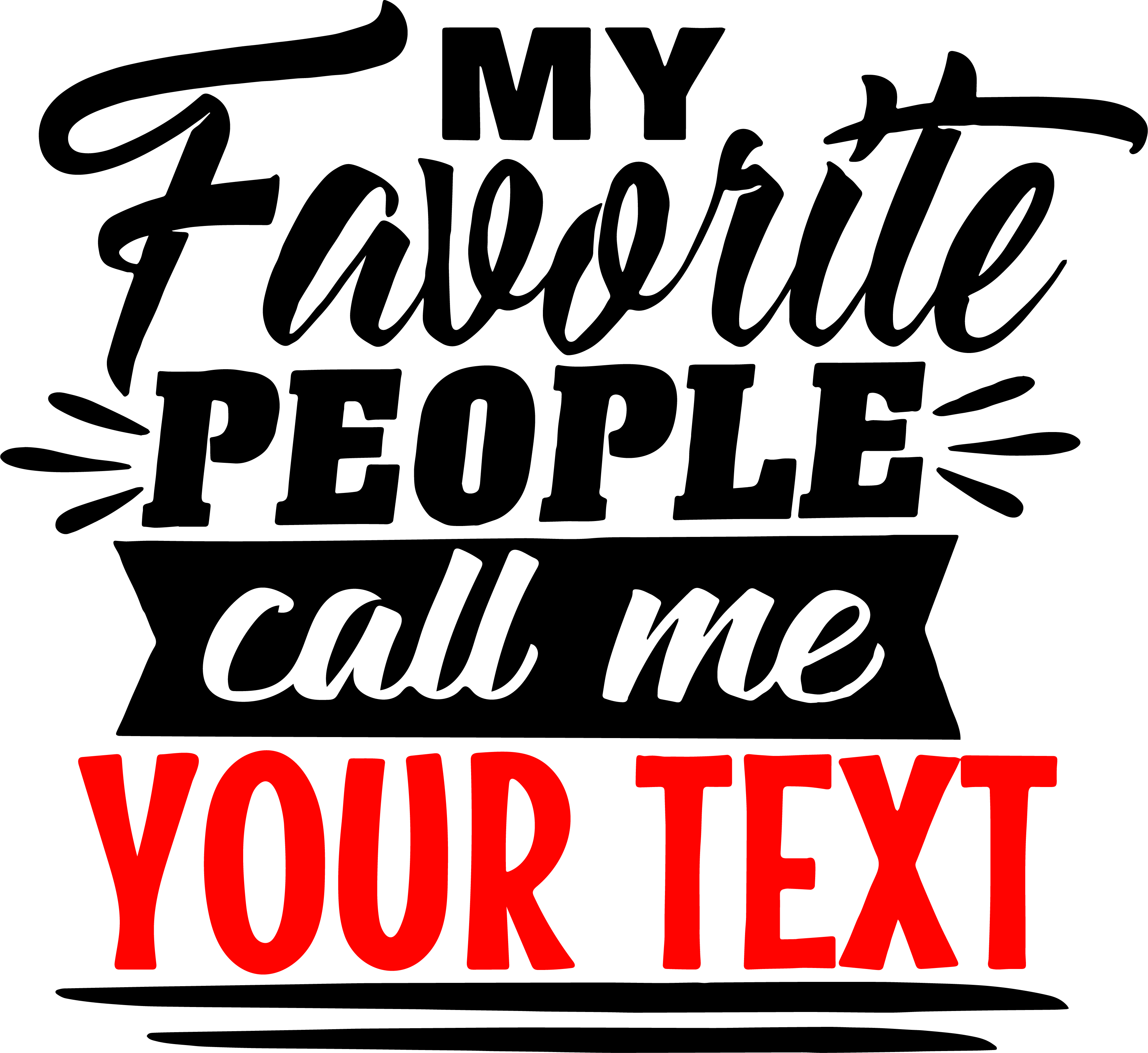 My Favorite People Call Me Your Text Svg, Mother's Day Svg, | Inspire ...