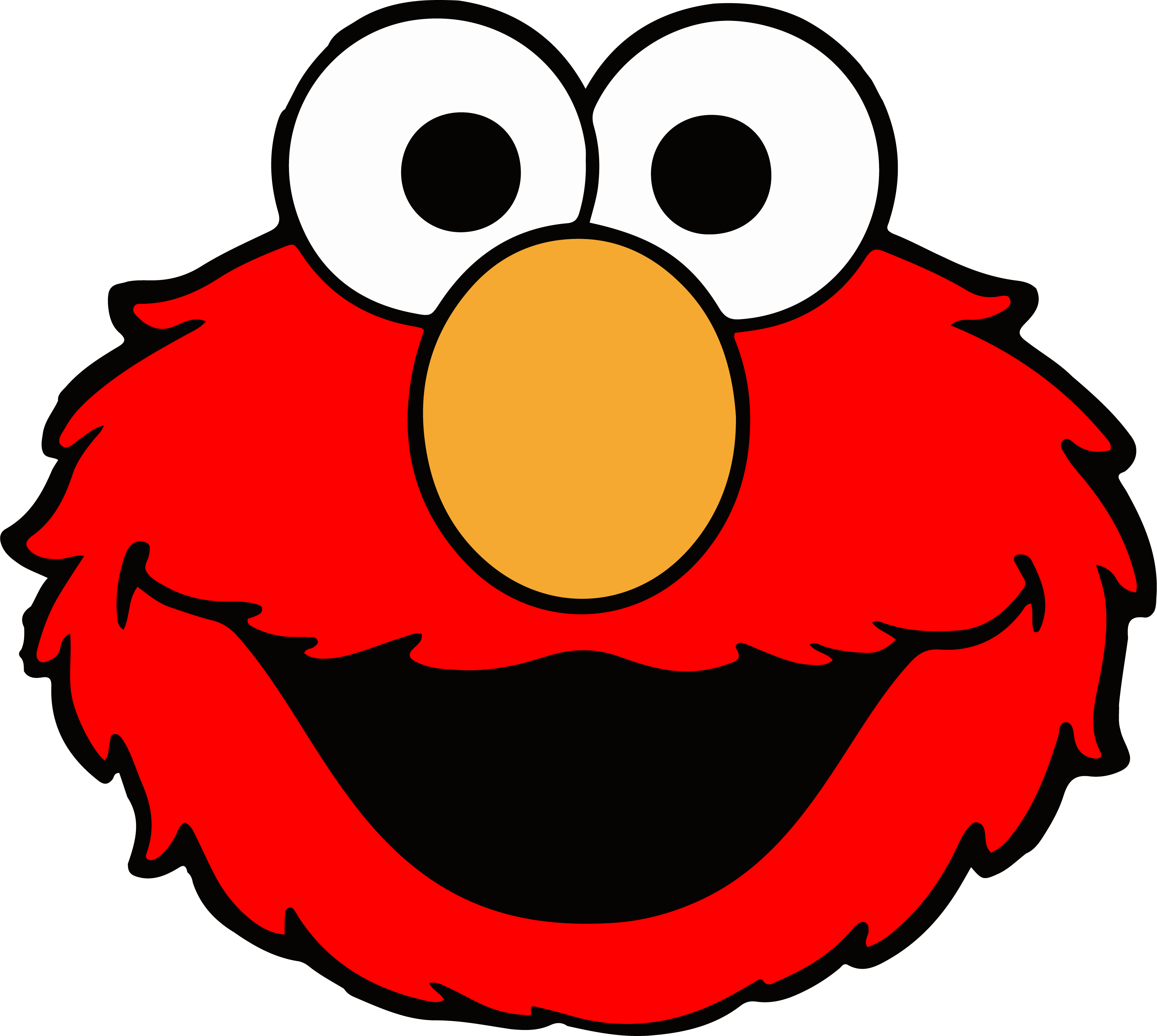 Elmo Head Svg, Sesame Street Svg, Cartoon Svg, Children TV S | Inspire ...