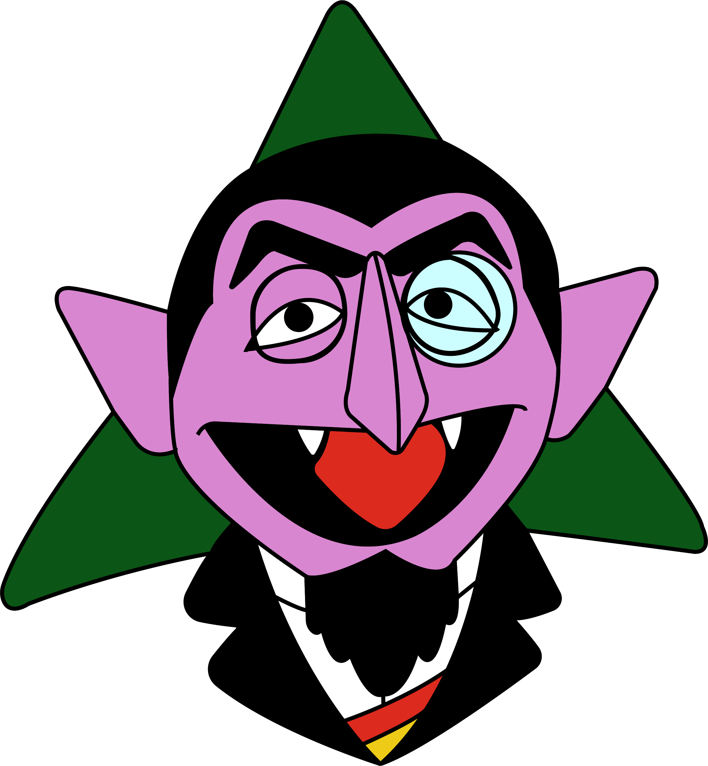 Count Von Count Head Svg, Sesame Street Svg, Cartoon Svg, Ch | Inspire ...
