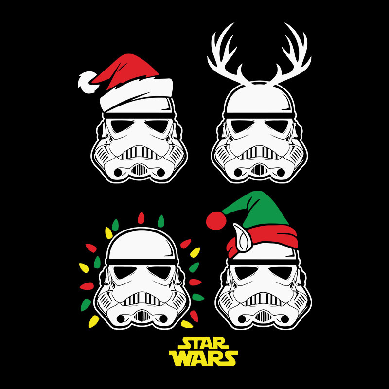 Stormtrooper Christmas face Svg bundle, Christmas Star Wars | Inspire ...