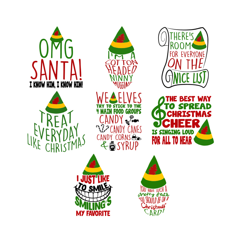 Elf Svg Bundle, Cut Files for Cricut, Silhouette Cameo Chris | Inspire ...