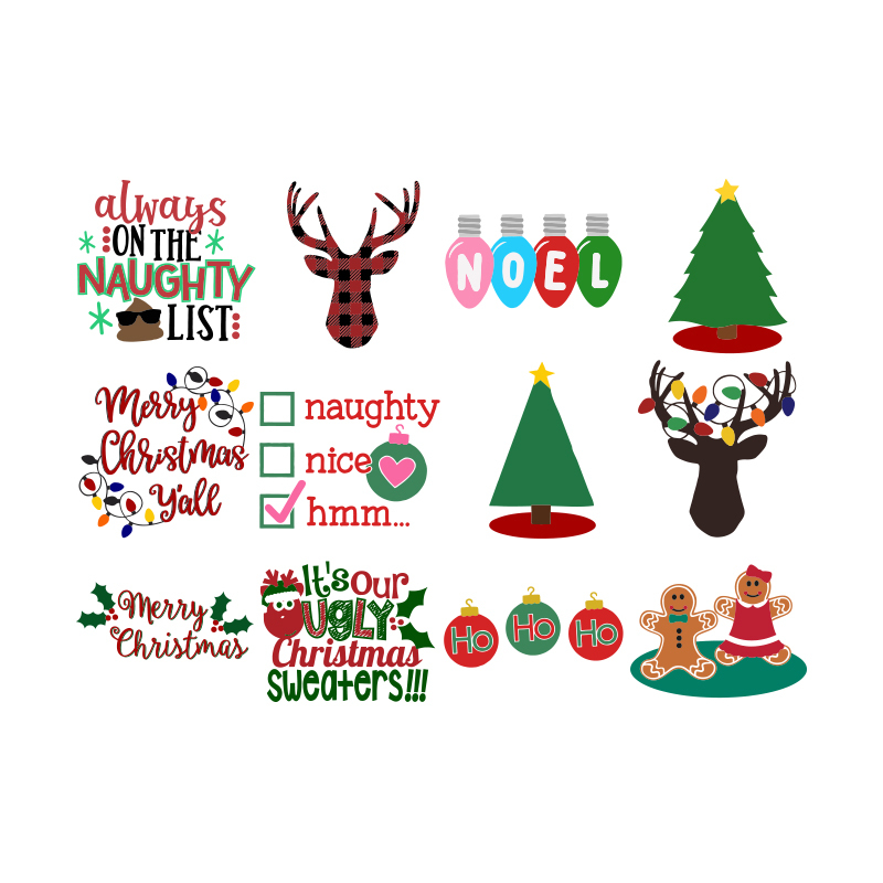 Christmas Svg bundle, Merry Christmas Svg, Reindeer Svg, Chr | Inspire ...
