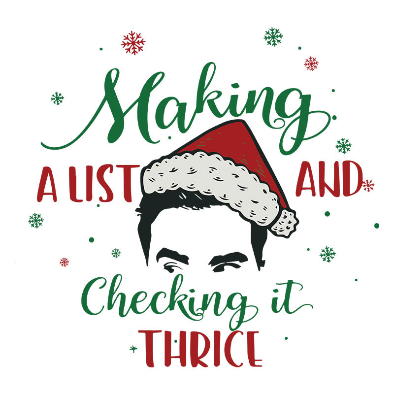 David Ew Making A List And Checking It Thrice Svg, Creek Chr | Inspire ...
