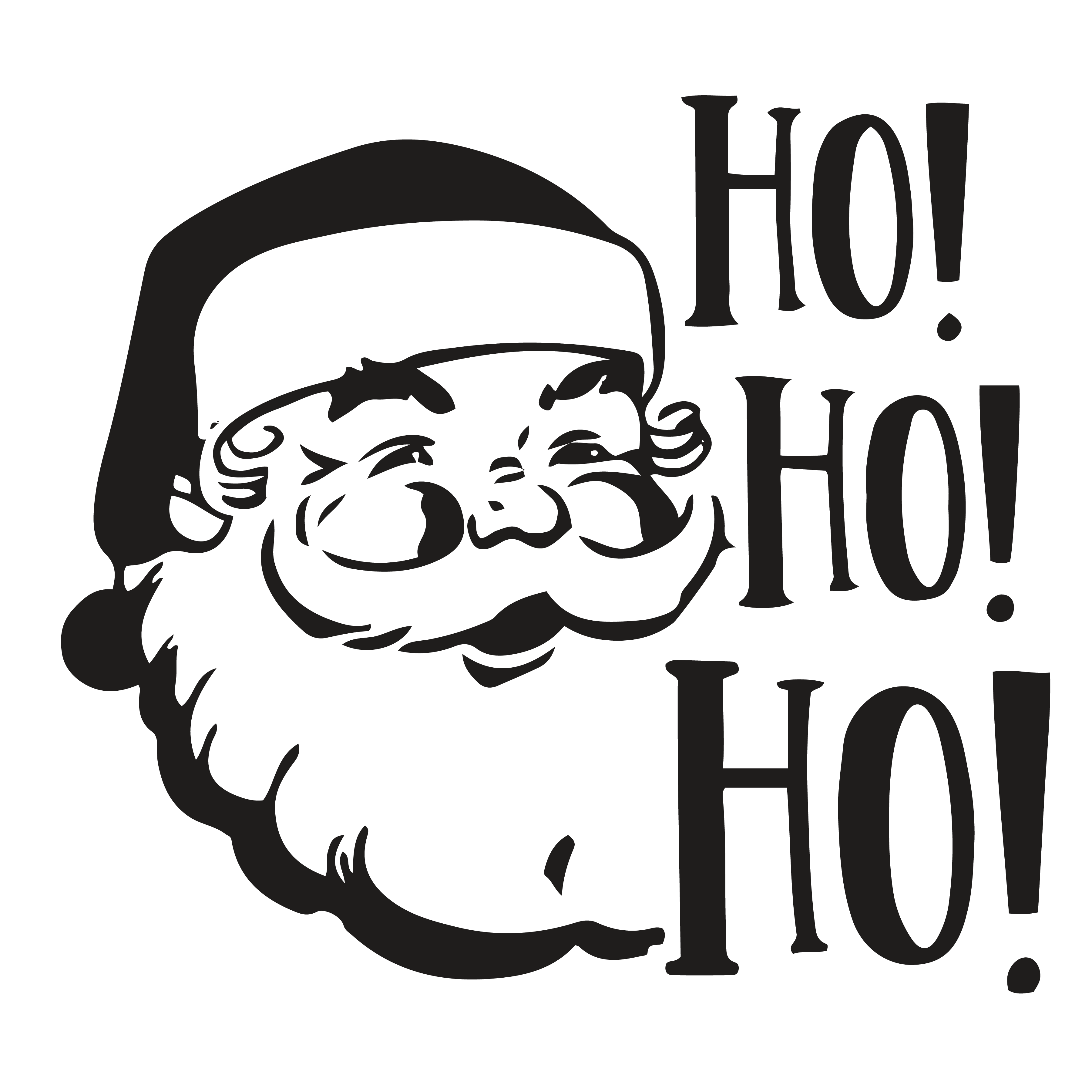 Ho Ho Ho santa claus Svg, Santa face Svg, Christmas Svg, Hol | Inspire ...